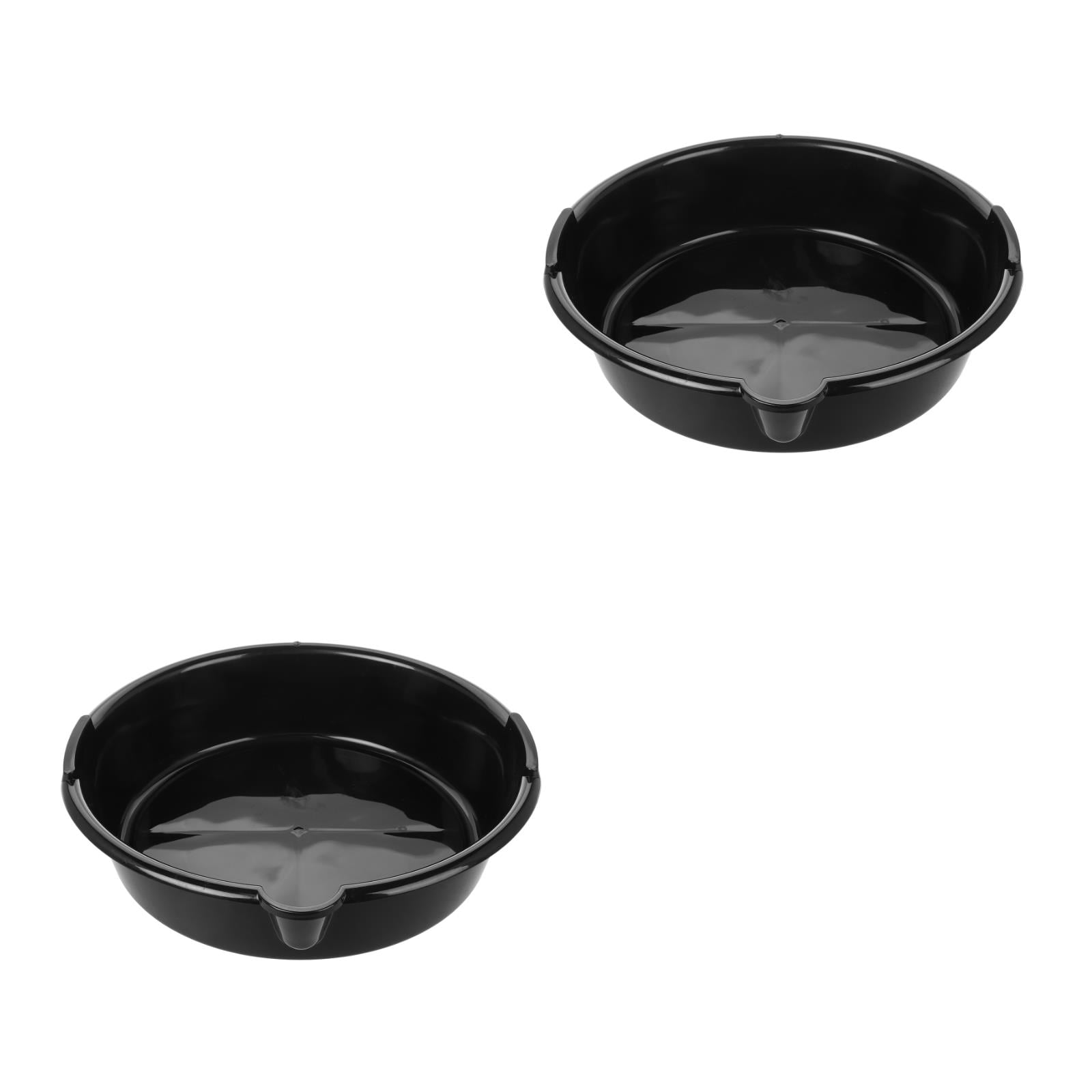 OUNONA 2pcs Car Oil Drain Pan Waste Engine Oil Container Tray Oil Drain ...
