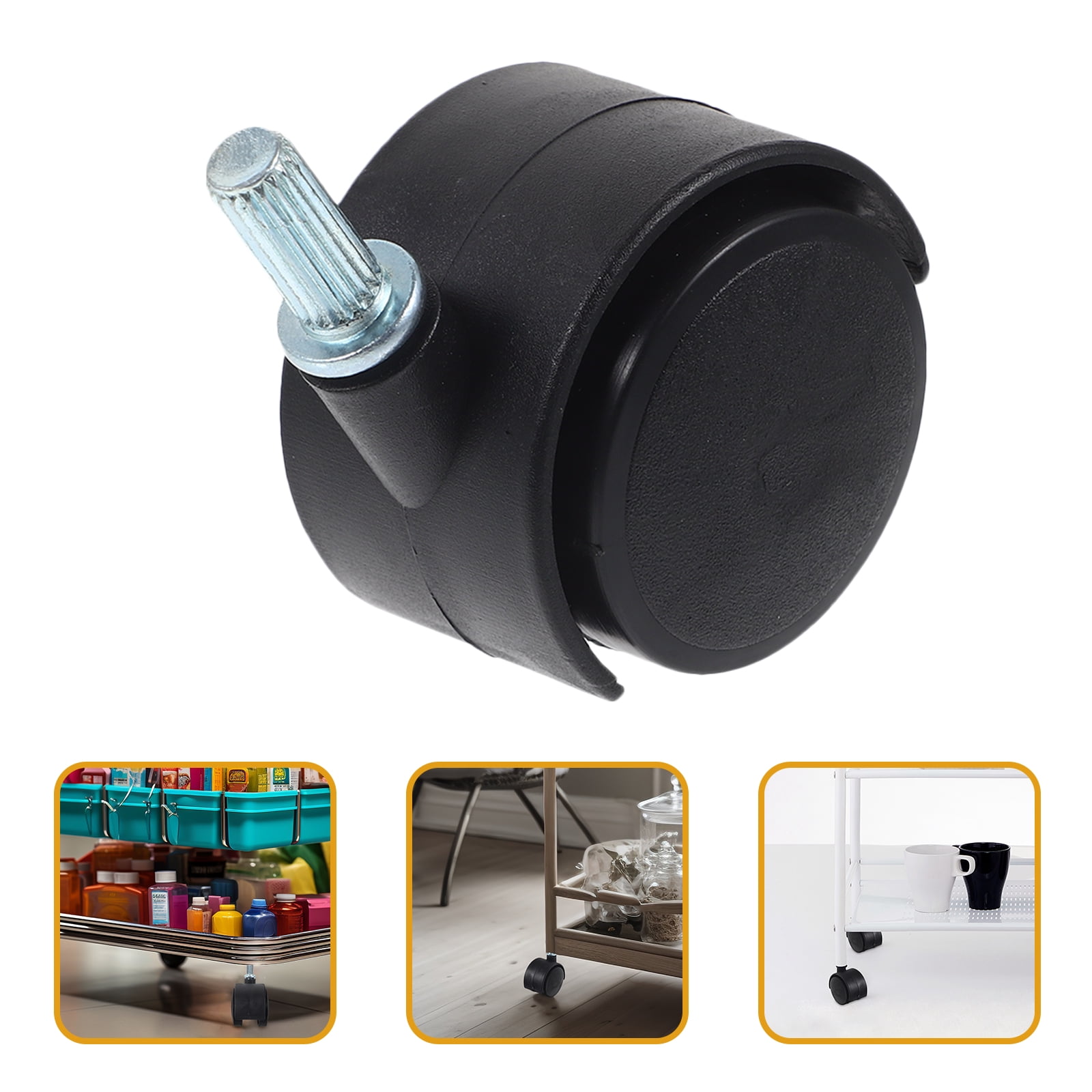 OUNONA 2pcs Cart Caster Wheels Cart Wheels Replacements Laundry Rack ...