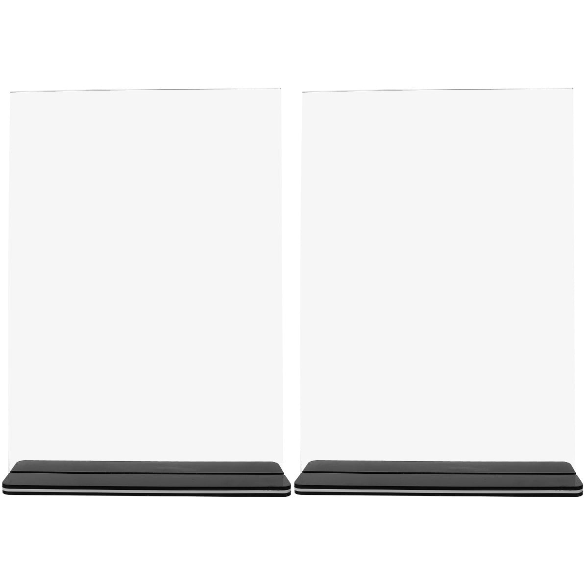 OUNONA 2pcs Clear Menu Display Stand Desktop Poster Holder Acrylic Sign ...