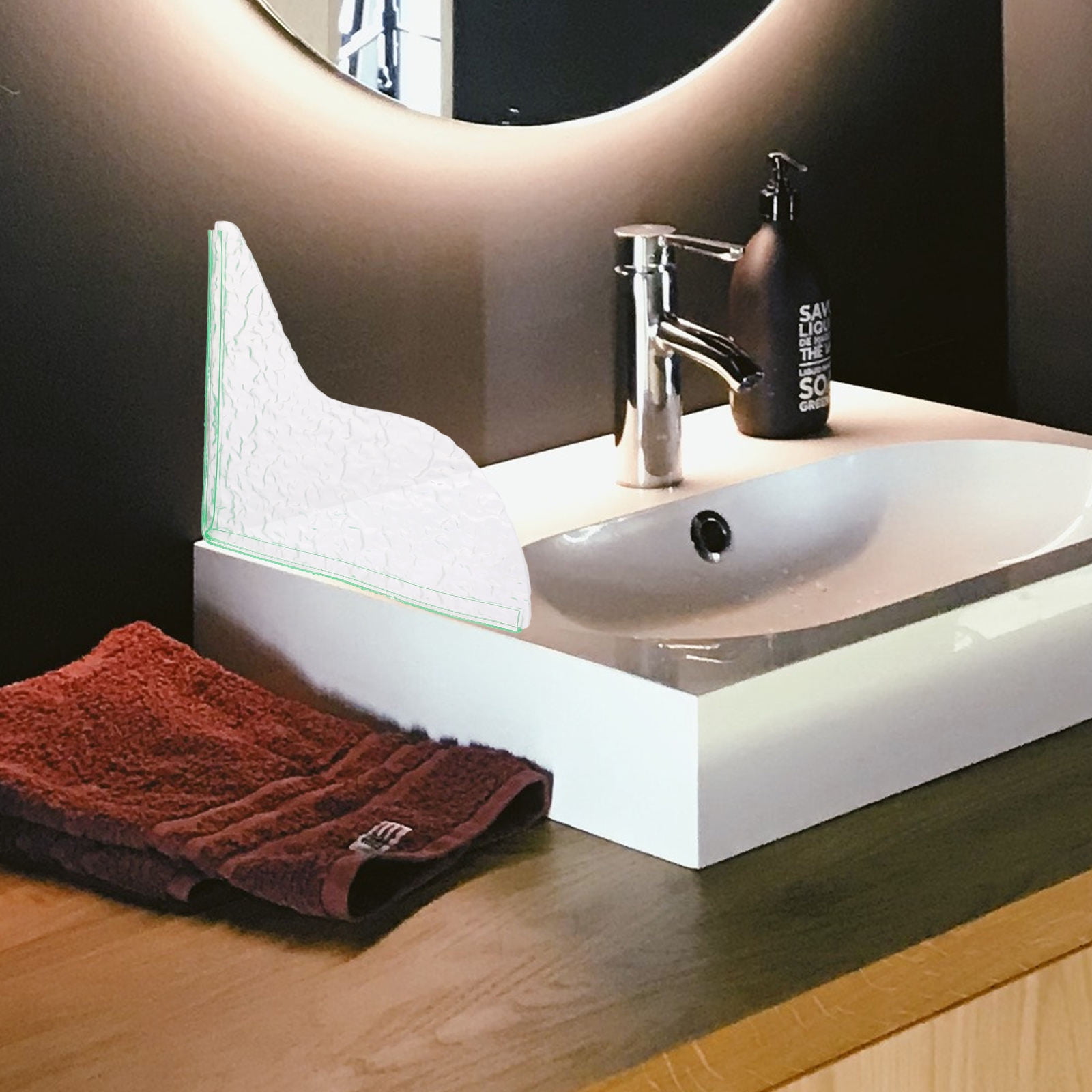 OUNONA 2pcs Clear Shower and Bathtub Splash Guards Wash Basin ...