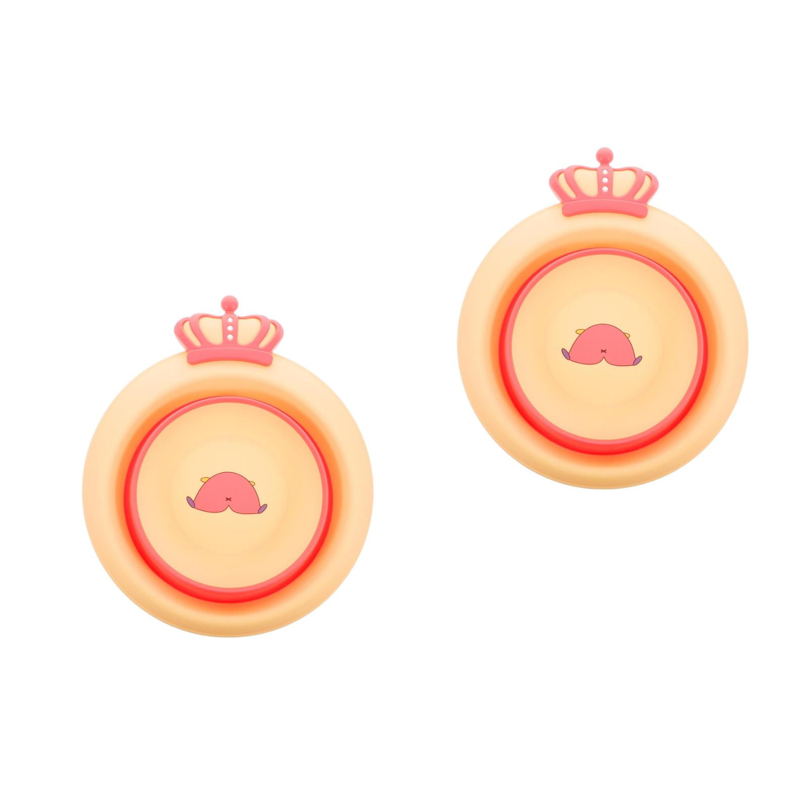 OUNONA 2pcs Collapsible Wash Basin Baby Kids Foldable Small Wash Basin ...