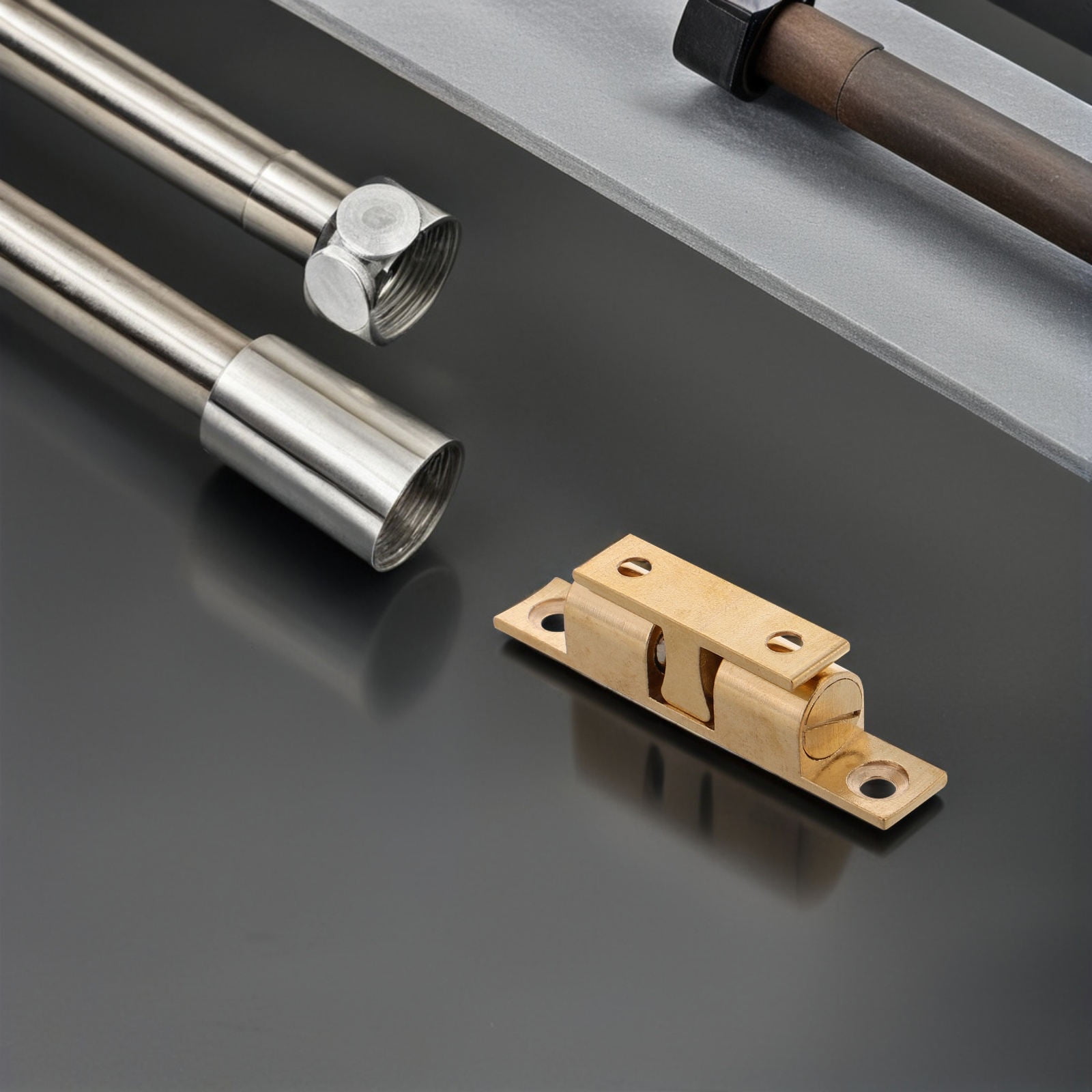 OUNONA 2pcs Copper Catch Door Latch Heavy Duty Roller Catches Cabinet ...