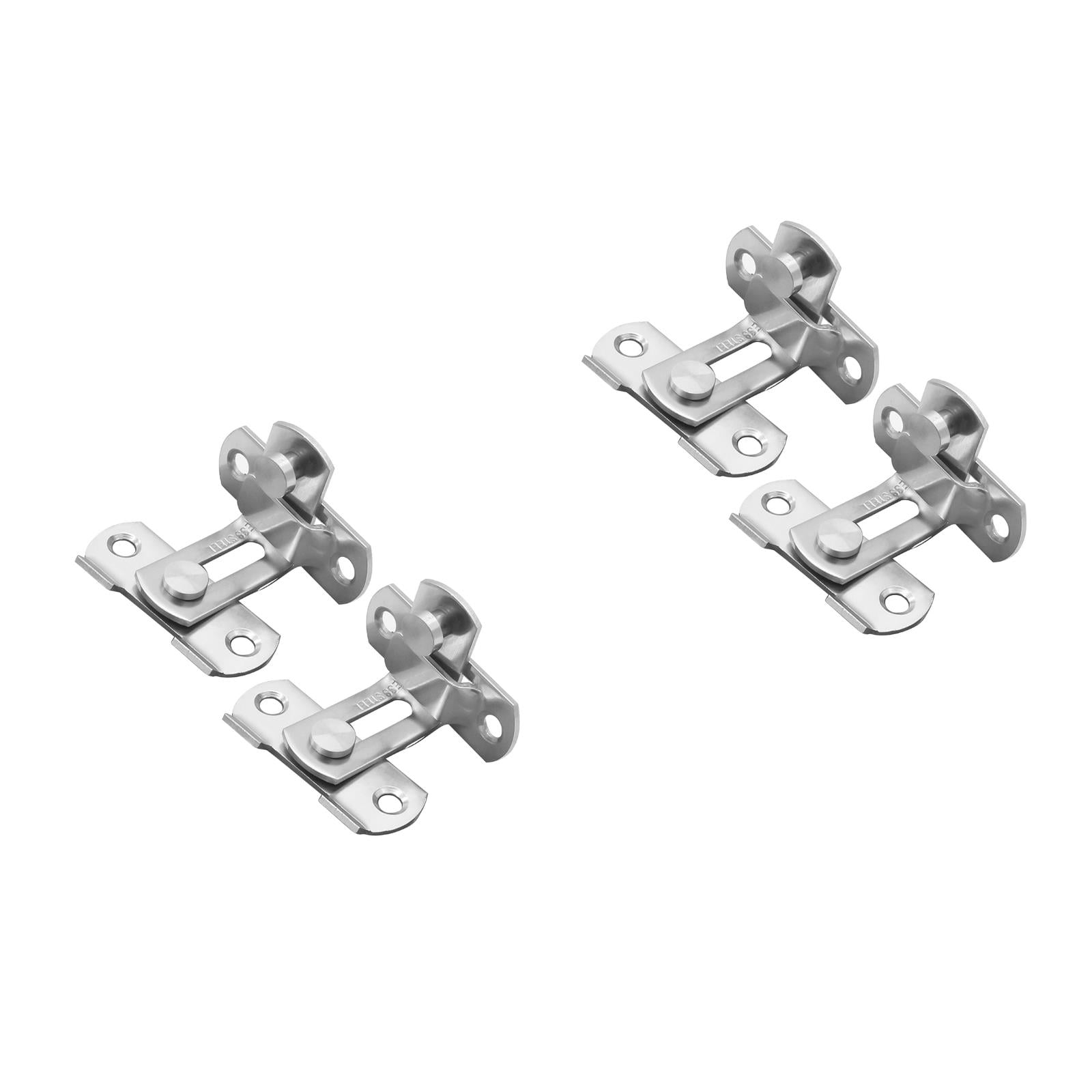 OUNONA 2pcs Door Sliding Lock: 90 Degree Stainless Steel Right Angle ...