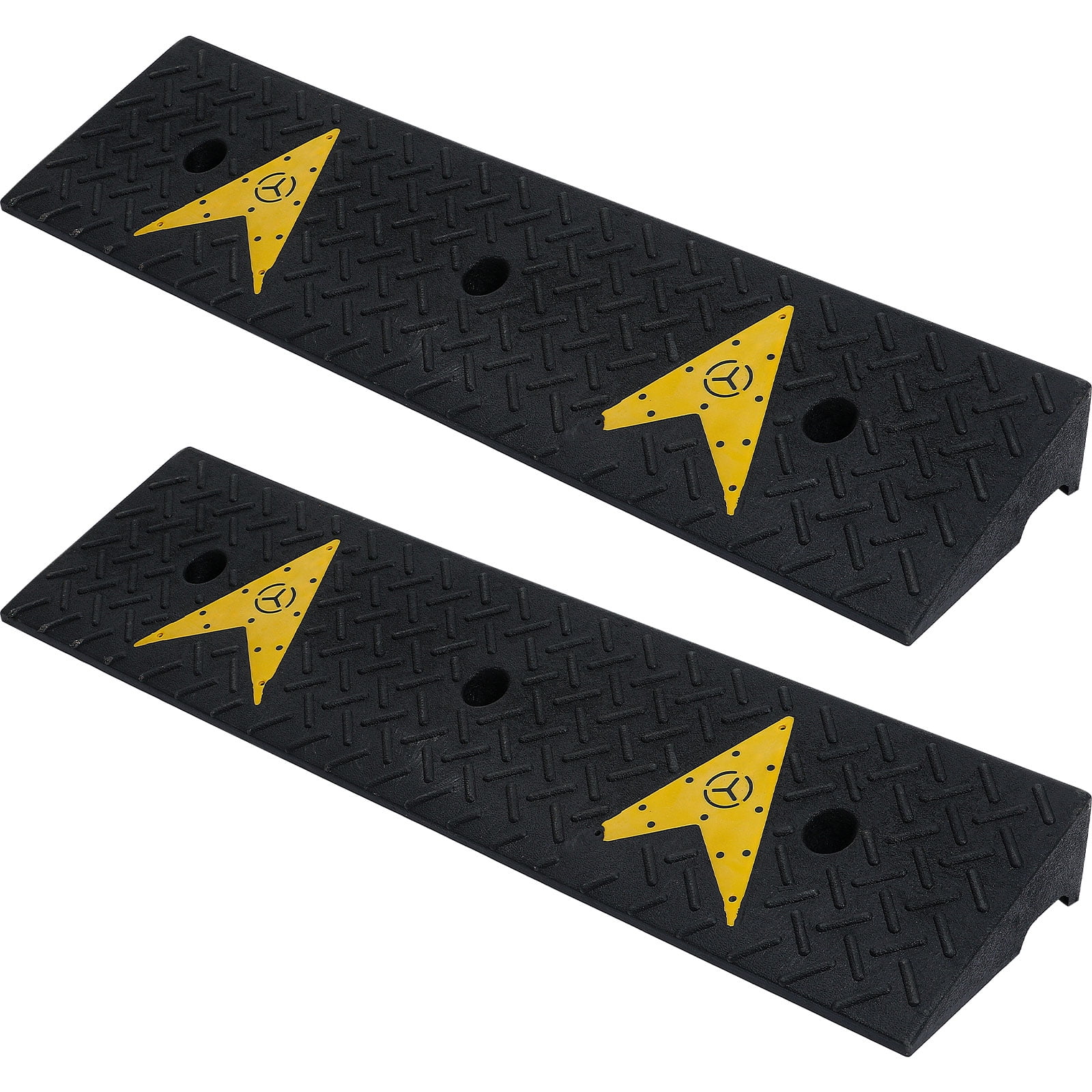 OUNONA 2pcs Driveway Curb Ramp Wheelchair Ramp Heavy Duty Sidewalk ...