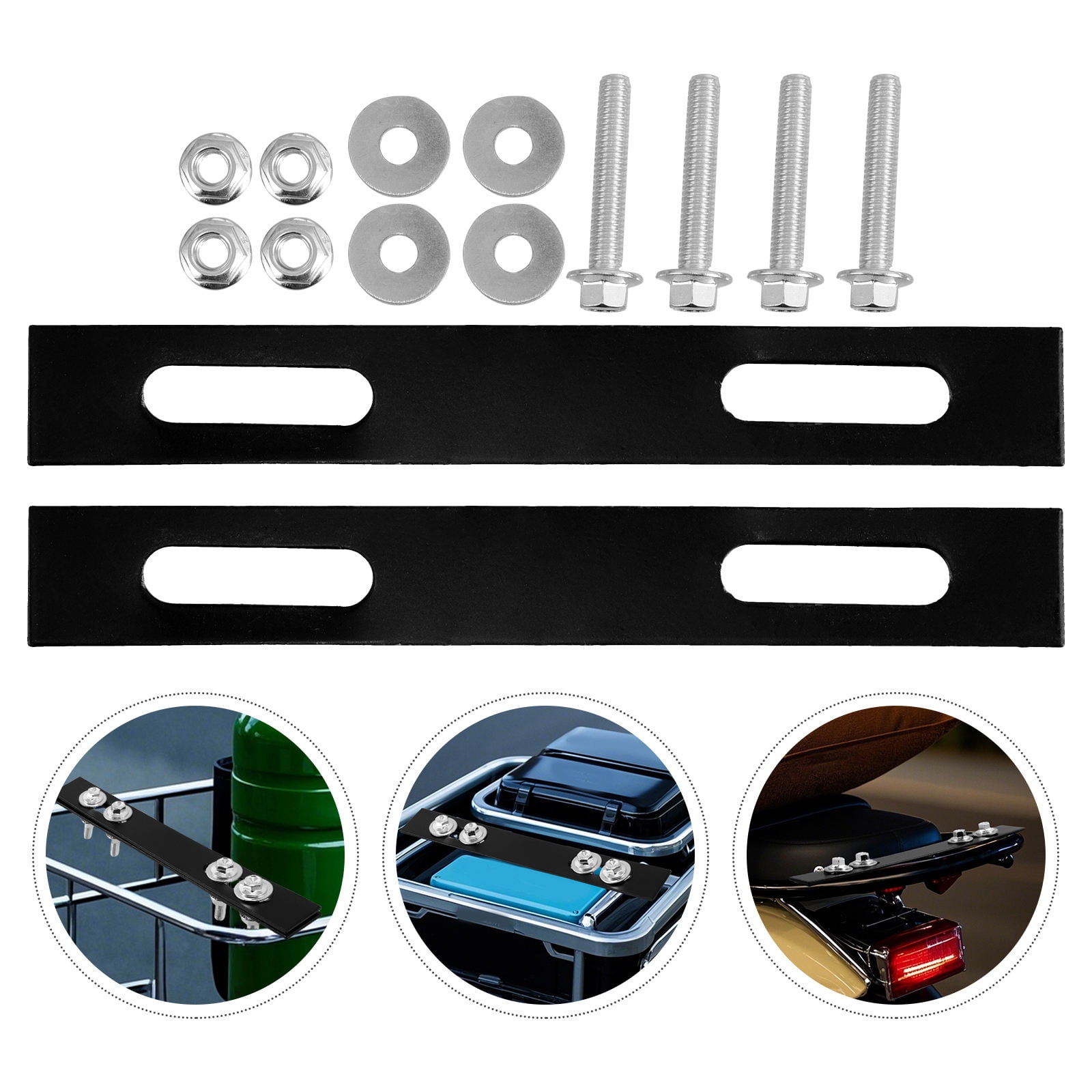 OUNONA 2pcs Electric Bike Rear Rack Replaceable Motorcycle Tail Case ...