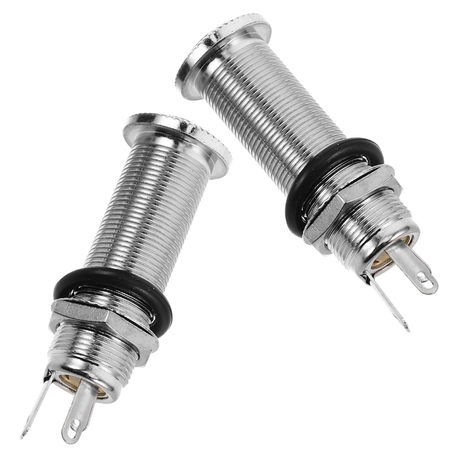 OUNONA 2pcs Electric Guitar Bass Output Jack Output 3 Pins Bass Barrel ...