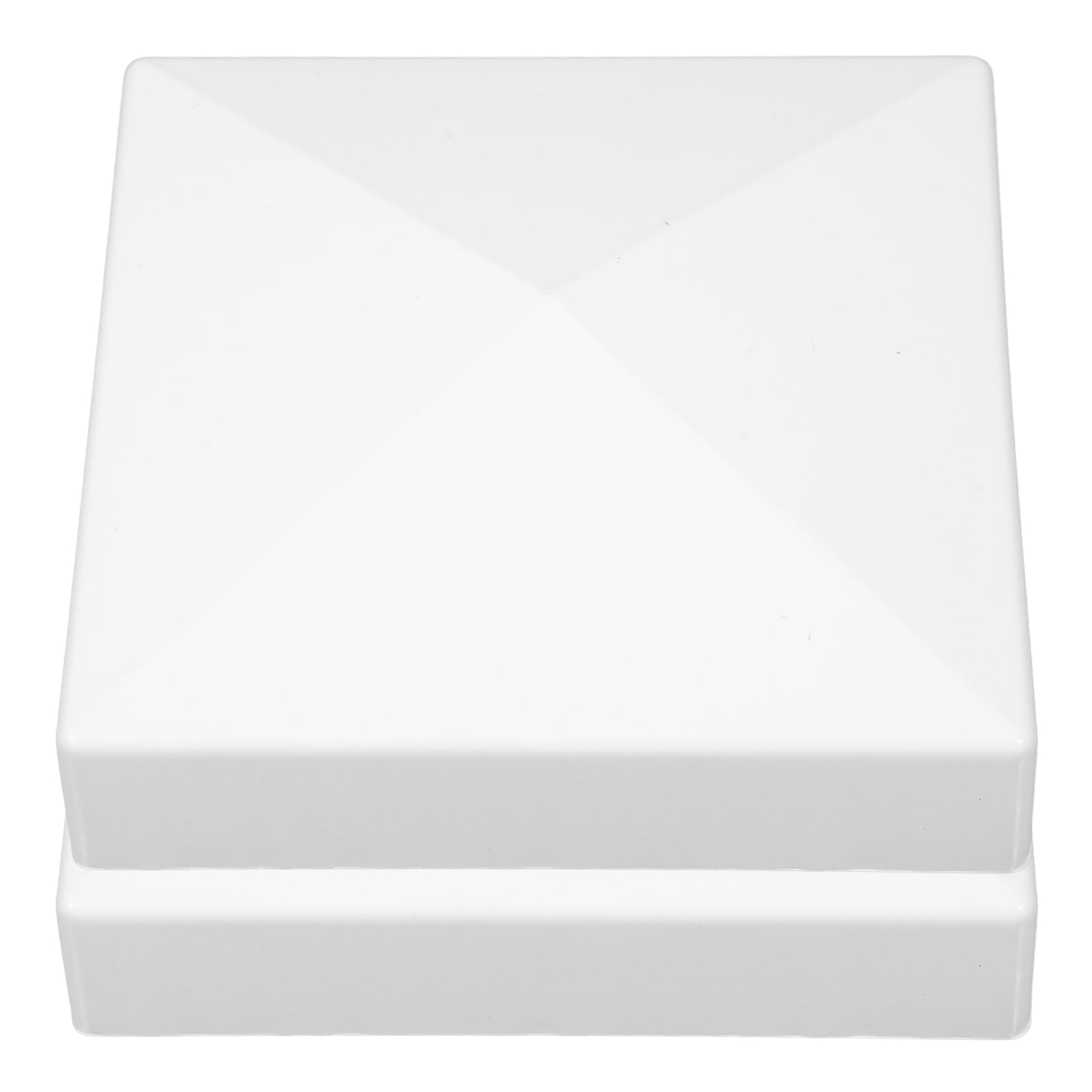 Fence Post Caps 2pcs Plastic Square Top Cover for Fence Poles Mailbox ...
