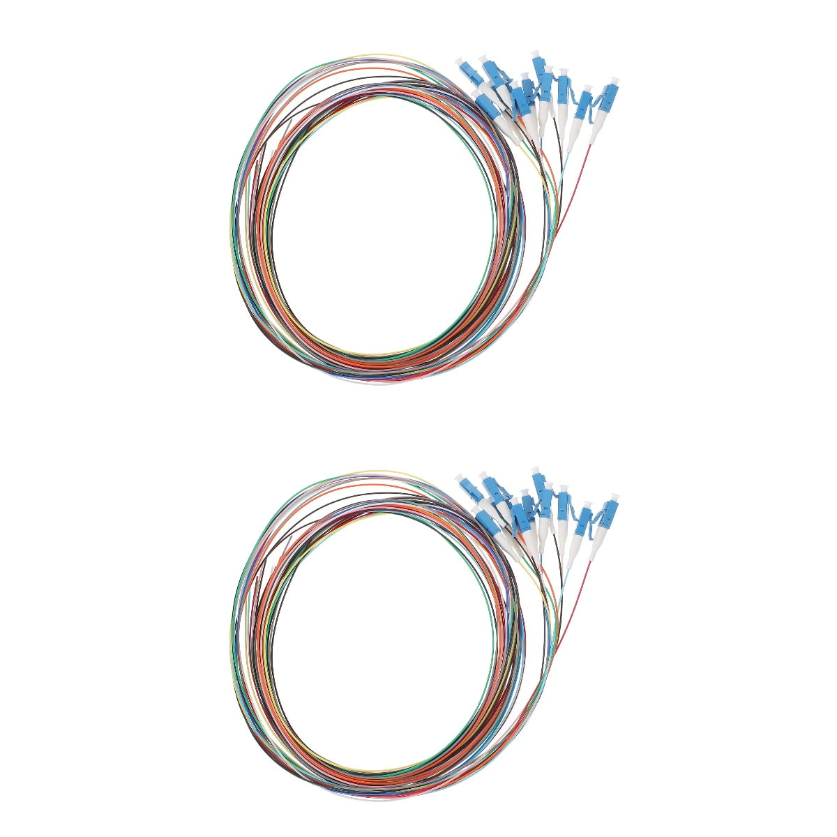 OUNONA 2pcs Fiber Optic Pigtail 12-core Single Mode Ceramic Core Fiber ...