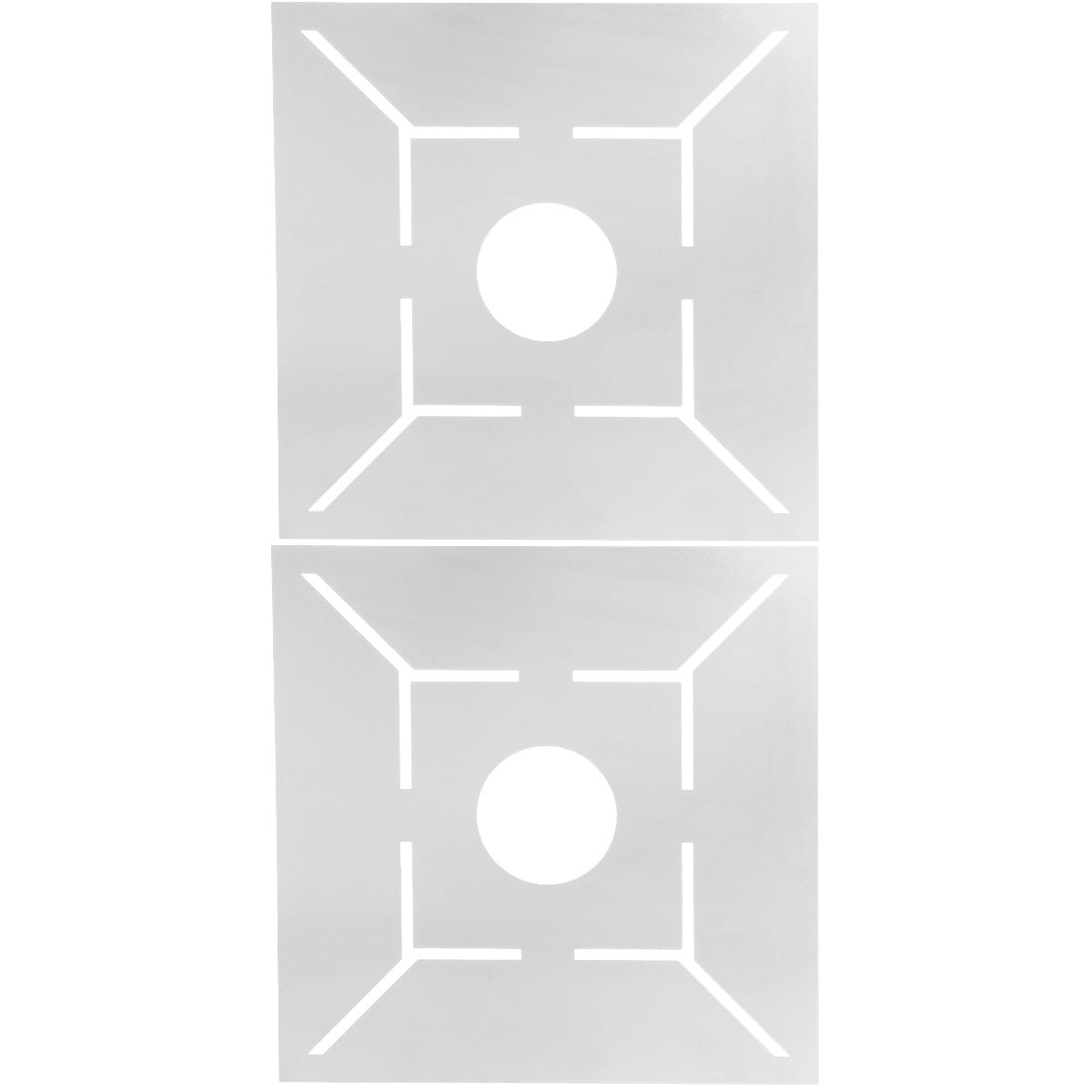 OUNONA 2pcs Floor Drain Ruler Positioning Ruler Multifunction Bathroom ...