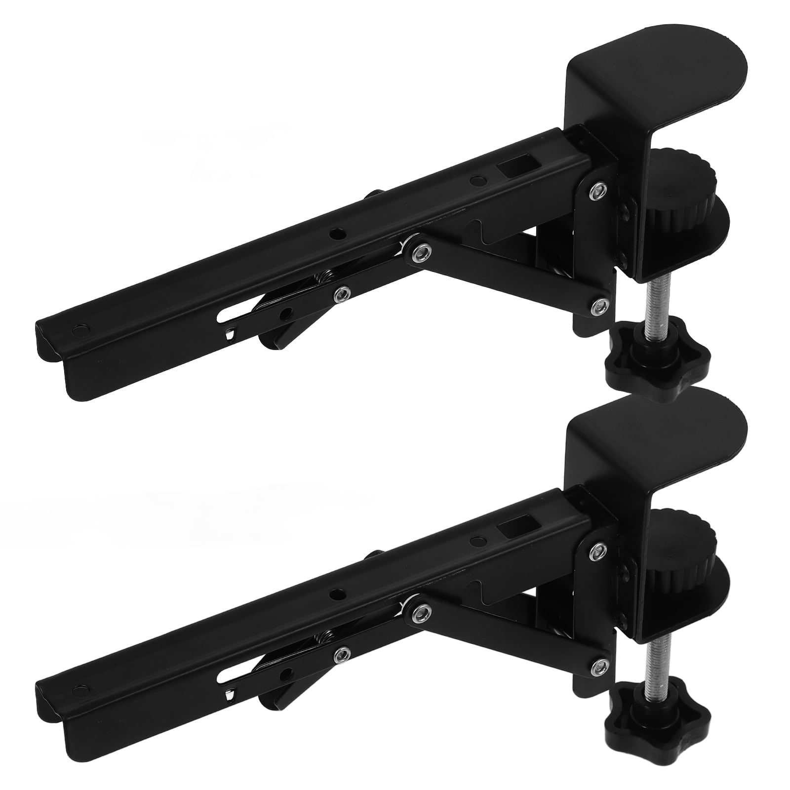 OUNONA 2pcs Foldable Desk Extender Clamp Shelf Adjustable Desktop ...