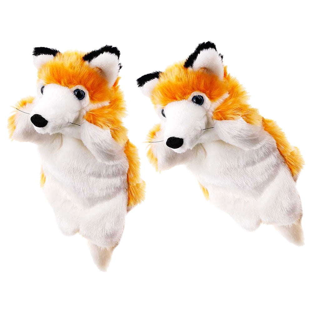 IFANLANDOR Fox Hand Puppet Multi For Children Interactive Toy 2Pcs 9 ...