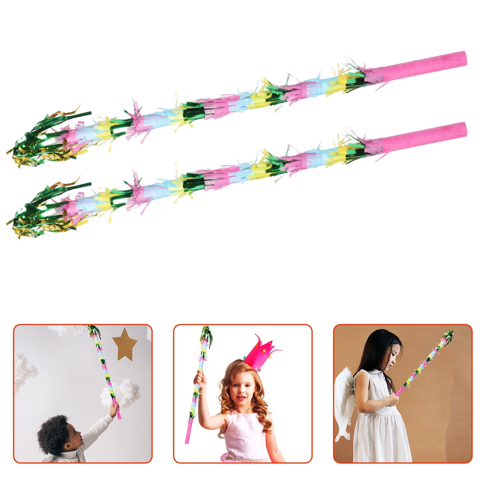 OUNONA 2pcs Fun Pinata Stick for Birthday Party Children's Beating ...