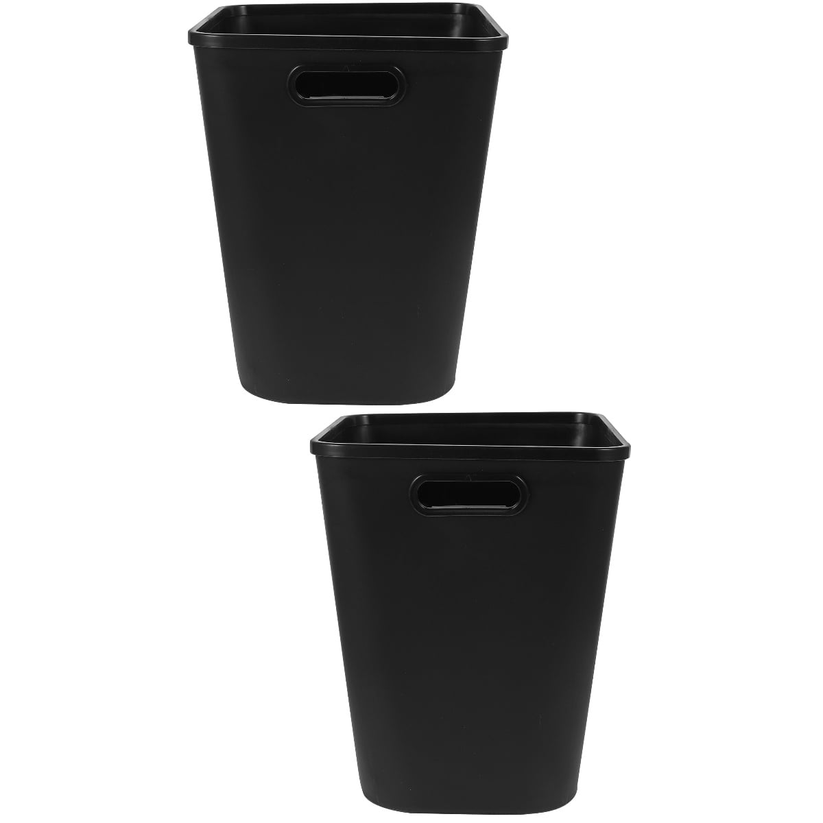 OUNONA 2pcs Garbage Can Square Kitchen Trash Can Wastebasket Bin Large ...
