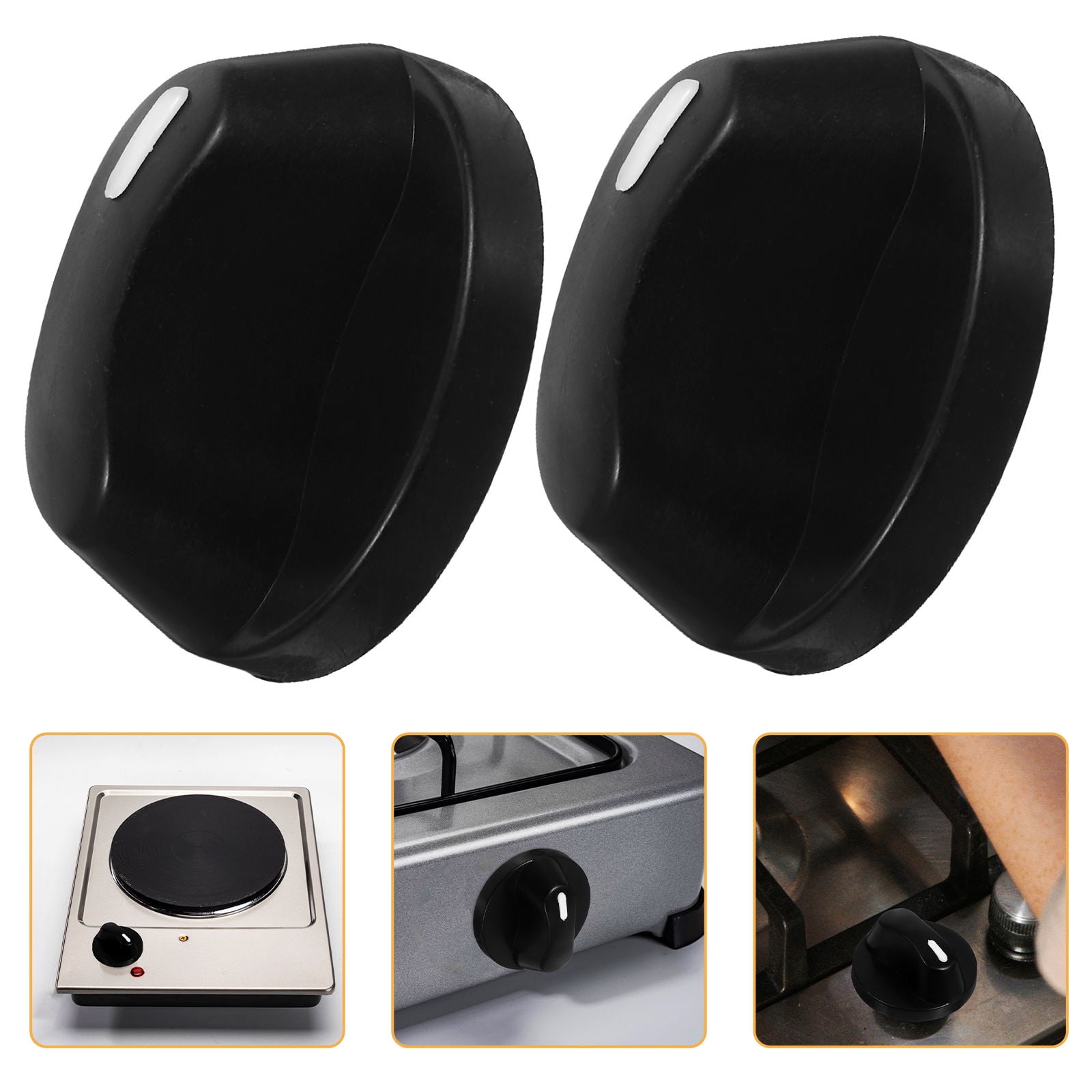 OUNONA 2pcs Gas Stove Knob Replacement for Gas Cookers Stove Knobs Oven ...
