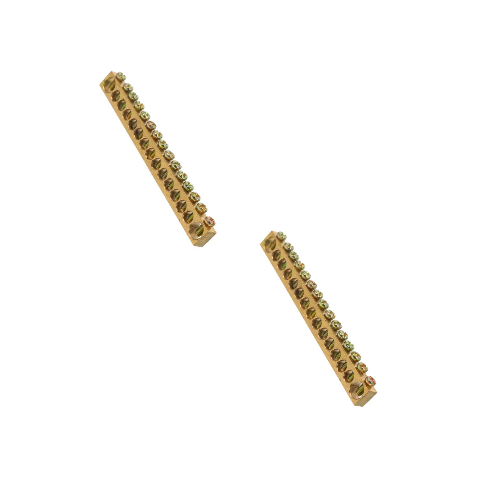 OUNONA 2pcs Ground Bus Bar Ground Bar with Terminal Positions 15-Holes ...