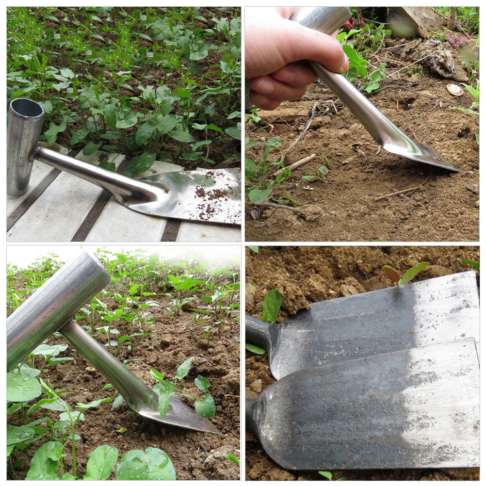 OUNONA 2pcs Handheld Shovels Stainless Steel Farm Garden Spades Weeding ...