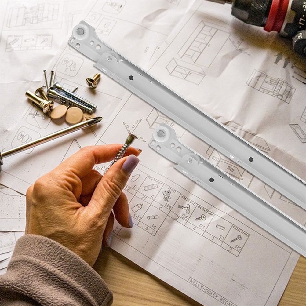 OUNONA 2pcs Heavy-Duty Drawer Slides Drawer Guide Rail Sliding Rails ...