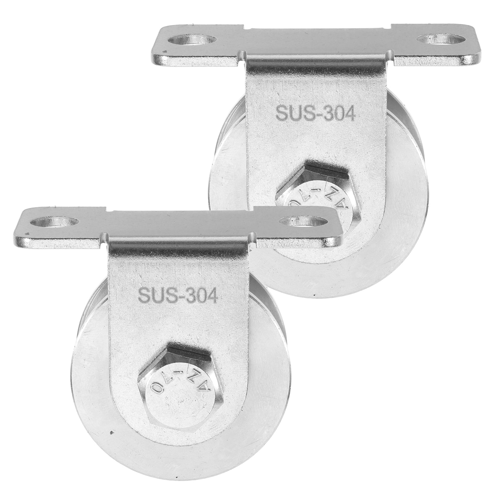 OUNONA 2pcs Heavy-Duty Wall Mount Pulley Wheel with Internal Bearings ...