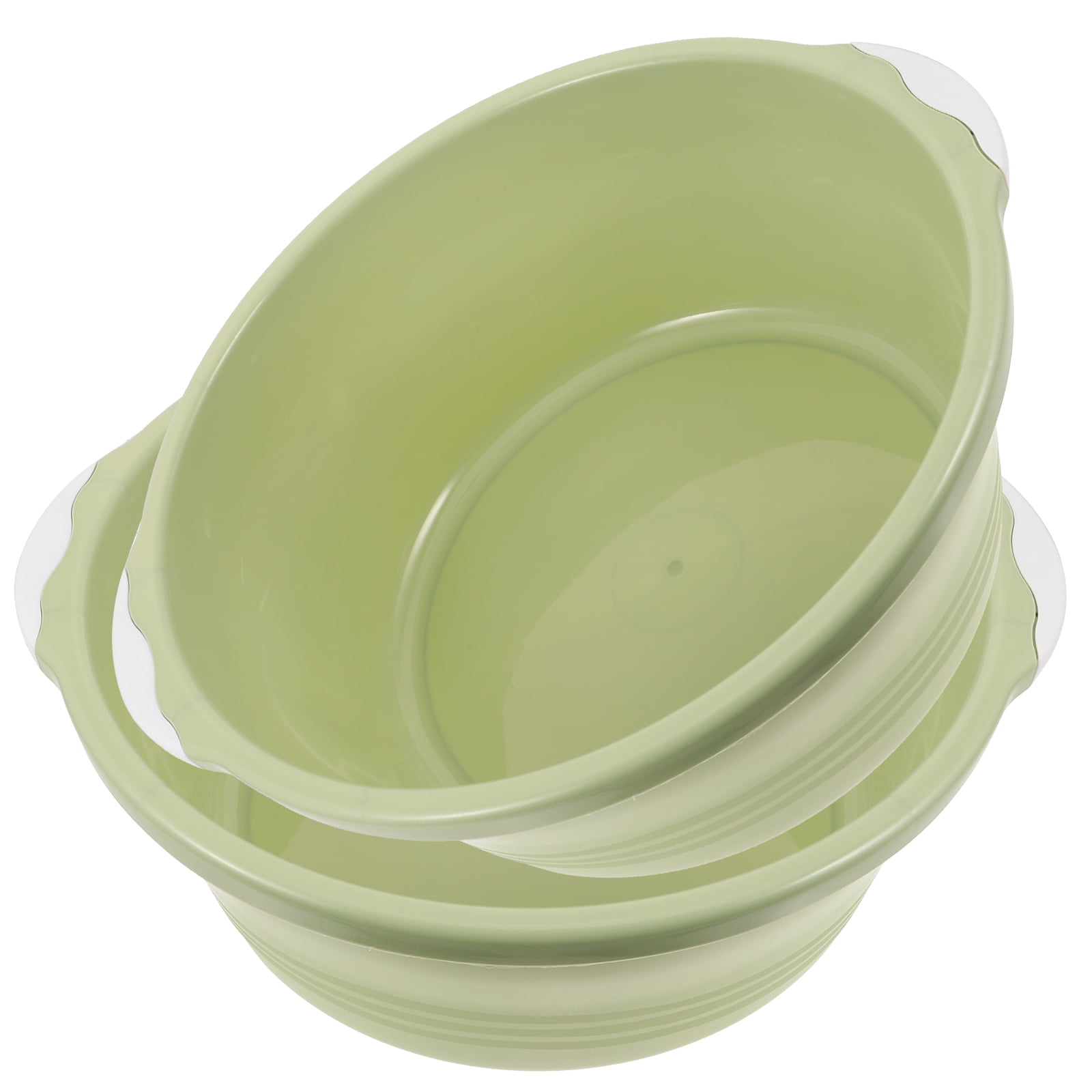 OUNONA 2pcs Home Bathroom Wash Basin Plastic Wash Basin Home Foot Basin ...