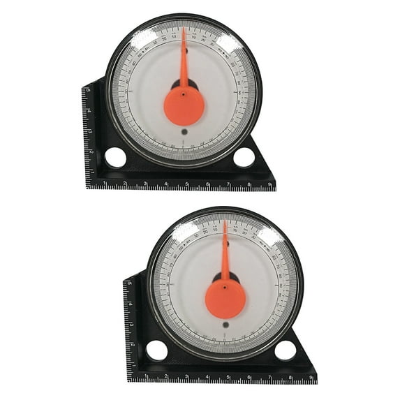 OUNONA 2pcs Inclinometer Inclination Box Goniometer Angle Meter for ...