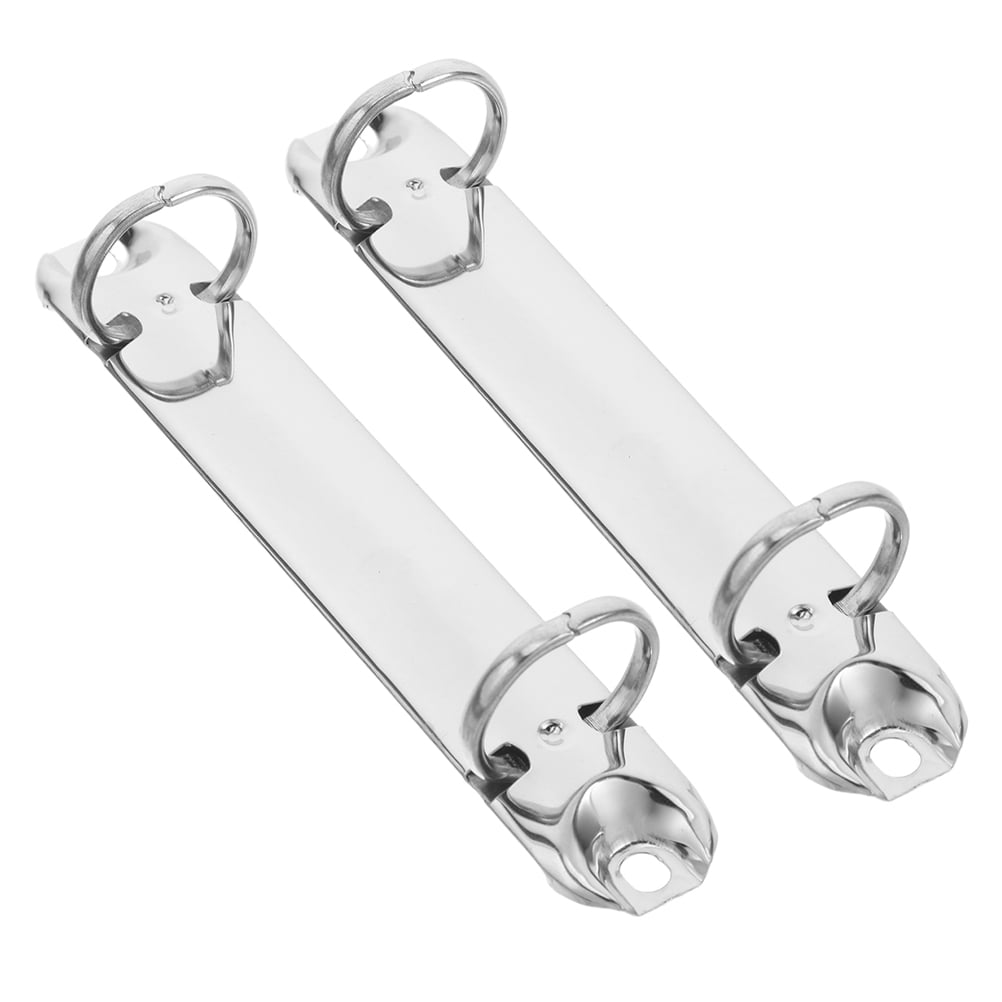 OUNONA 2pcs Iron Loose-Leaf Binder Clips Metal Binding Clamps File ...