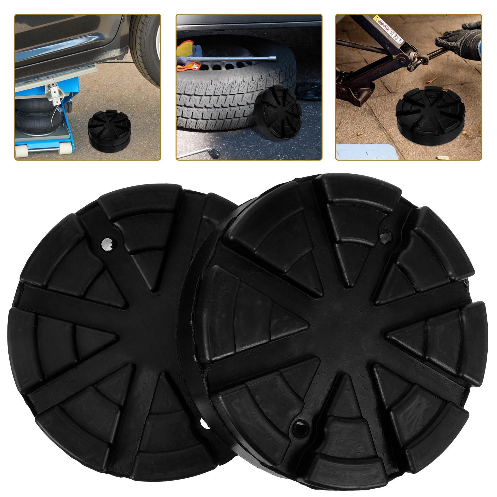 OUNONA 2pcs Jack Foot Pads Car Lifts Jack Rubber Pads Lift Tray Pads ...
