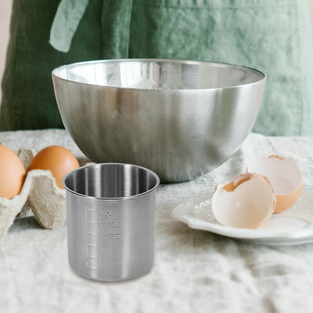 OUNONA 2pcs Kitchen Measuring Cup Holder Stainless Measuring Cup Scaled ...