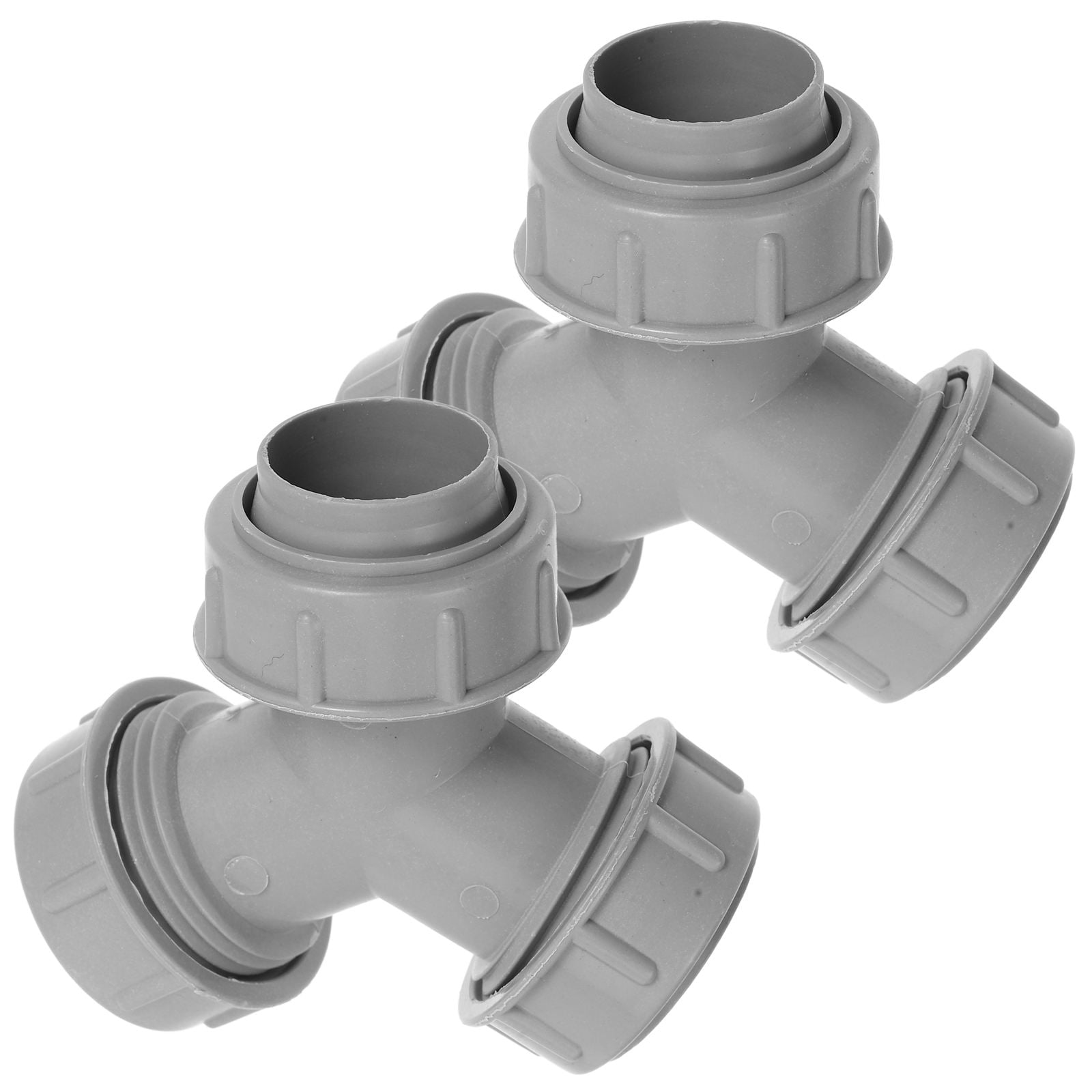 OUNONA 2pcs Kitchen Sink Drain Pipe Adapter Y Shape Connector,3 Way PVC ...