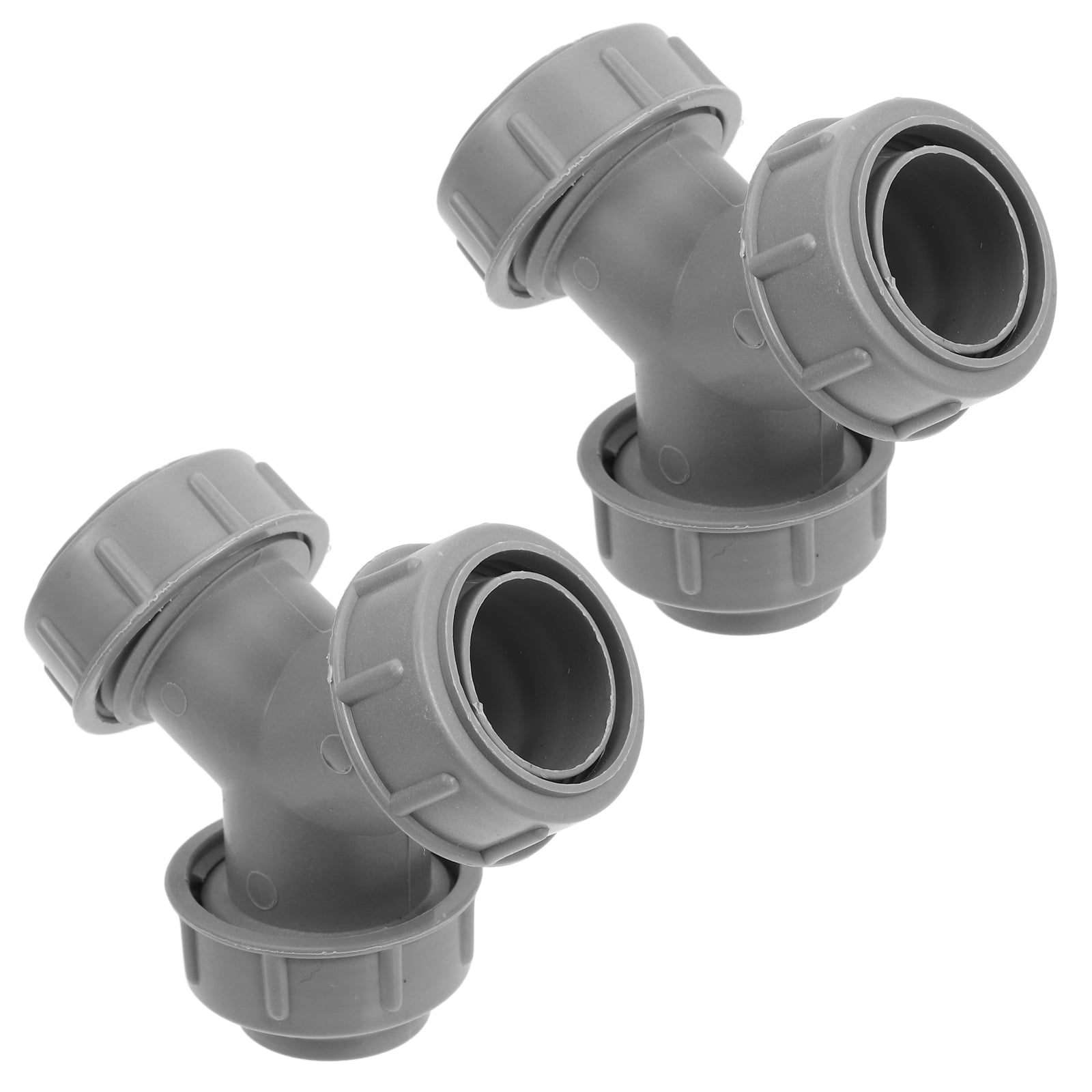 OUNONA 2pcs Kitchen Sink Drain Pipe Adapter Y Shape Connector,3 Way PVC ...