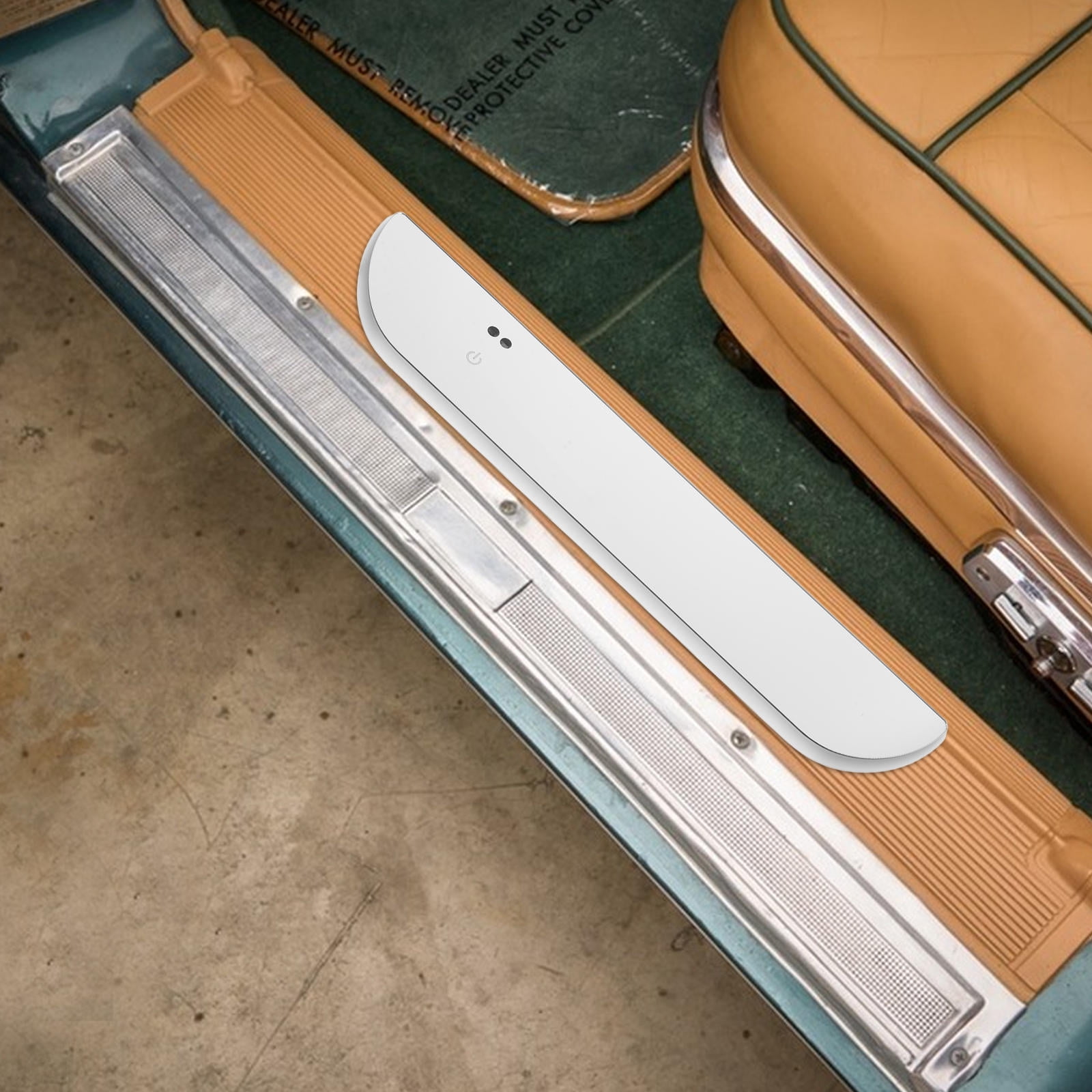 OUNONA 2pcs LED Car Door Sill Lights Wireless Auto Sensing Colorful Car ...