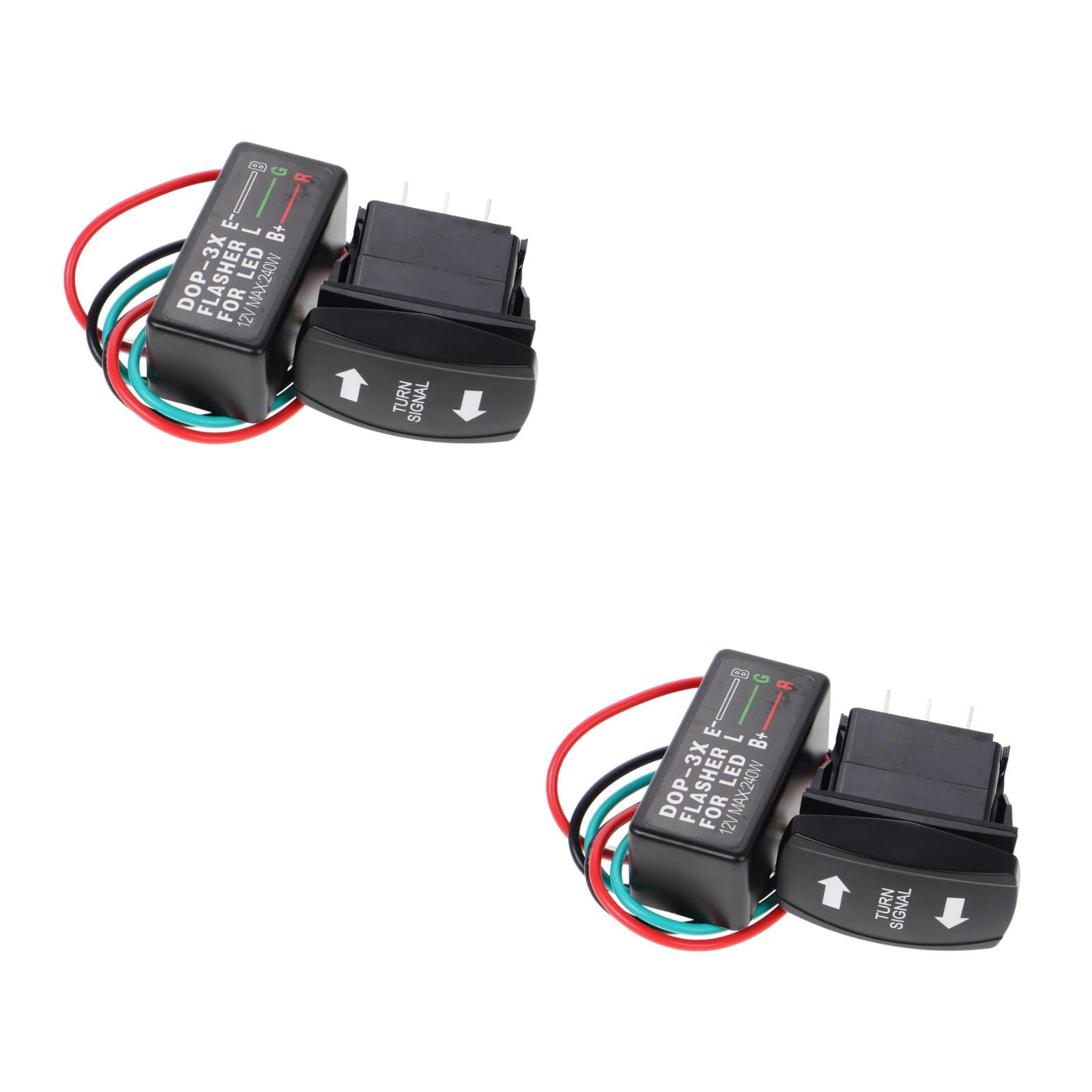 OUNONA 2pcs LED Turn Signal Flasher Rocker Cart Turn Signal Carts Turn ...