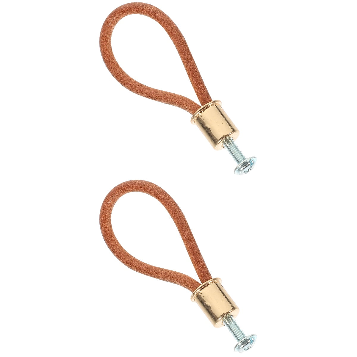 OUNONA 2pcs Leather Rope Handle Attic Pull Down Cord Simple Farmhouse ...