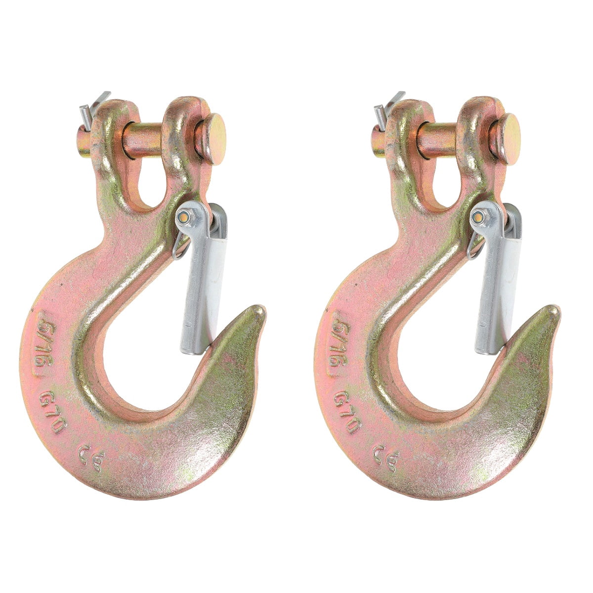 OUNONA 2pcs Lifting Hook 5/16 Hook Grip Weight Lifting Hanger Cargo ...