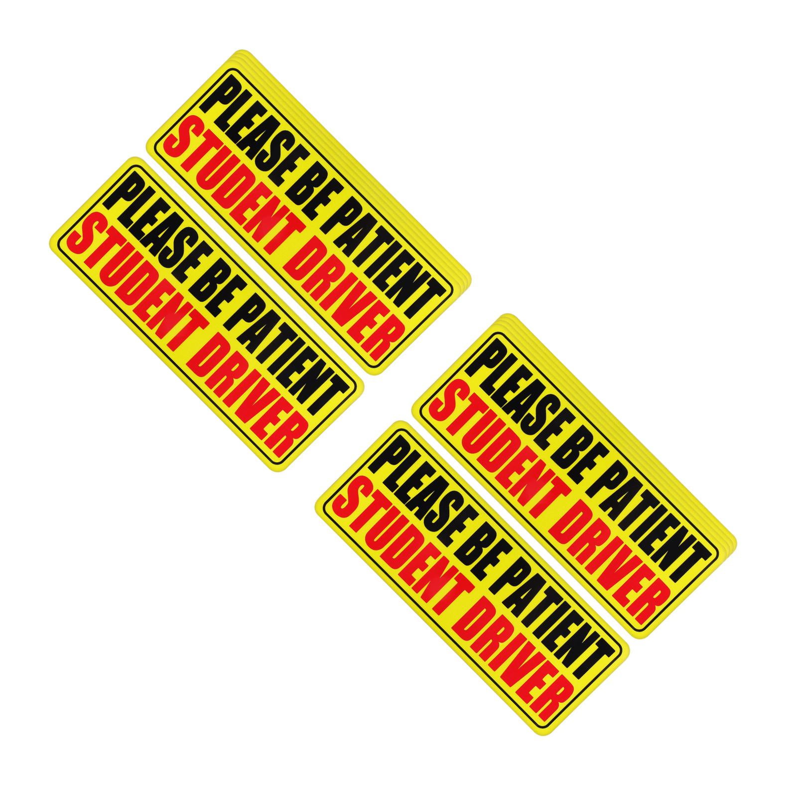 OUNONA 2pcs Magnetic Student Driver Warning Sign For Car, Reflective ...