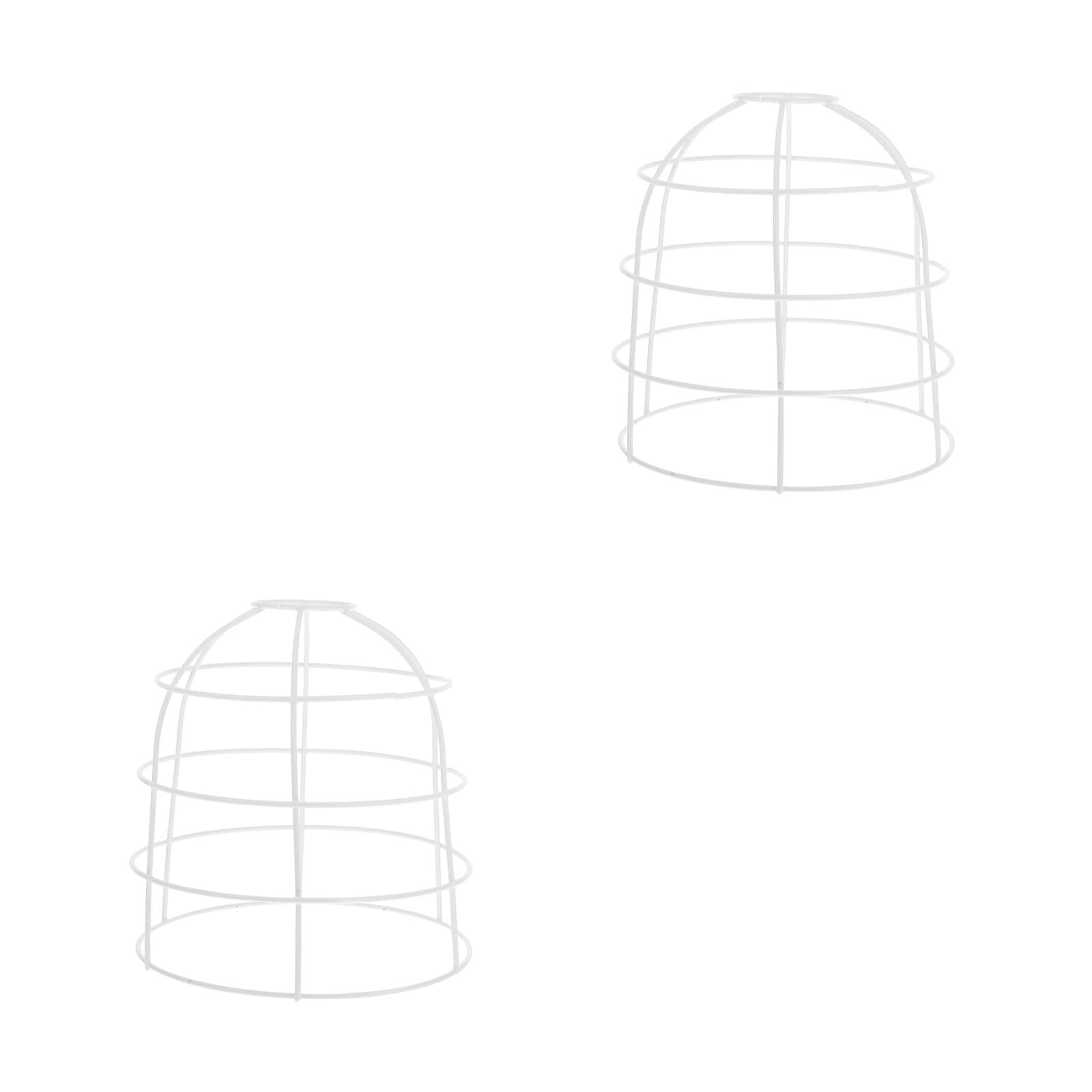 OUNONA 2pcs Metal Cage Lamp Wire Lamp Shade Lamp Guard Cage Bulb Guard ...