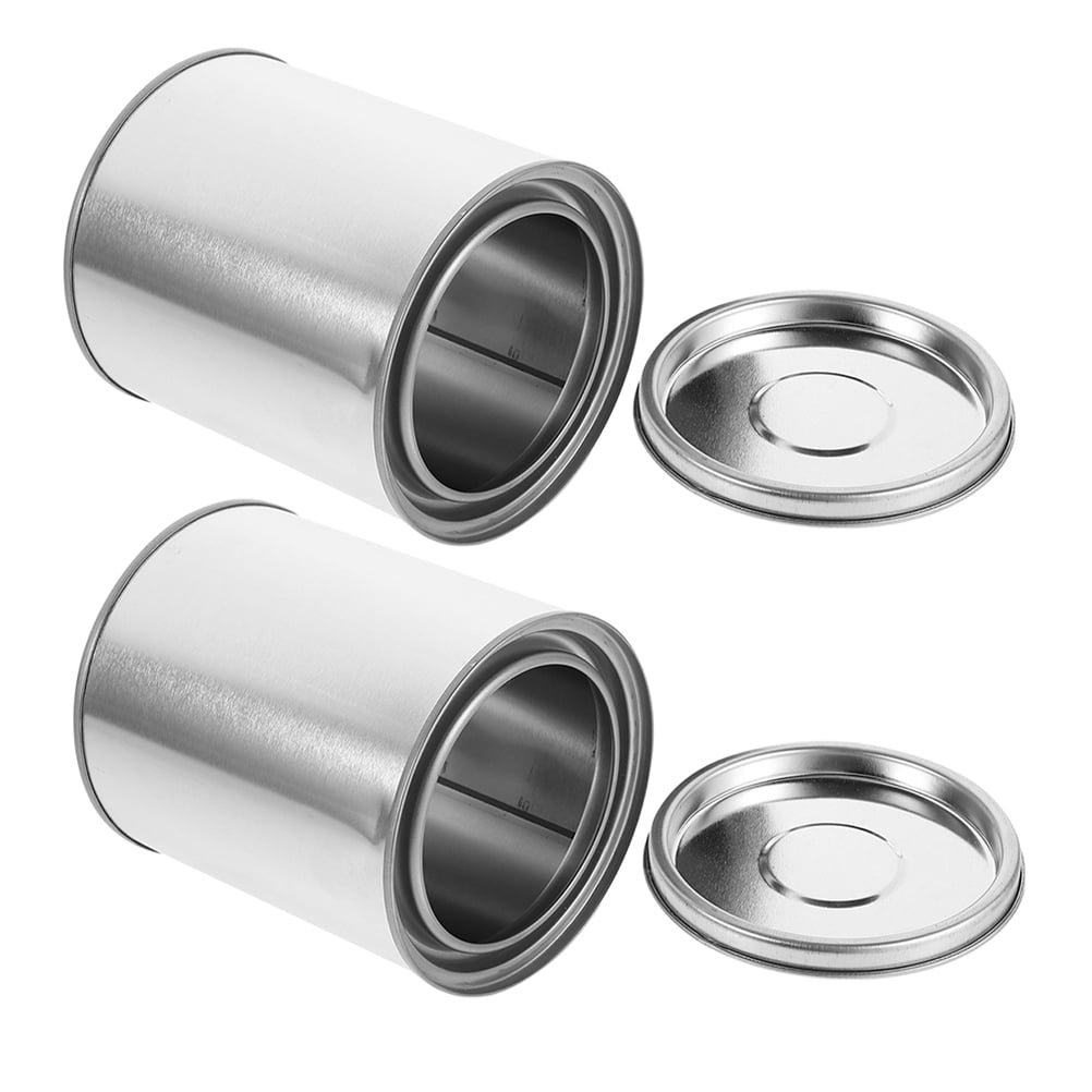 OUNONA 2pcs Metal Paint Containers with Lids for DIY Projects Arts and ...