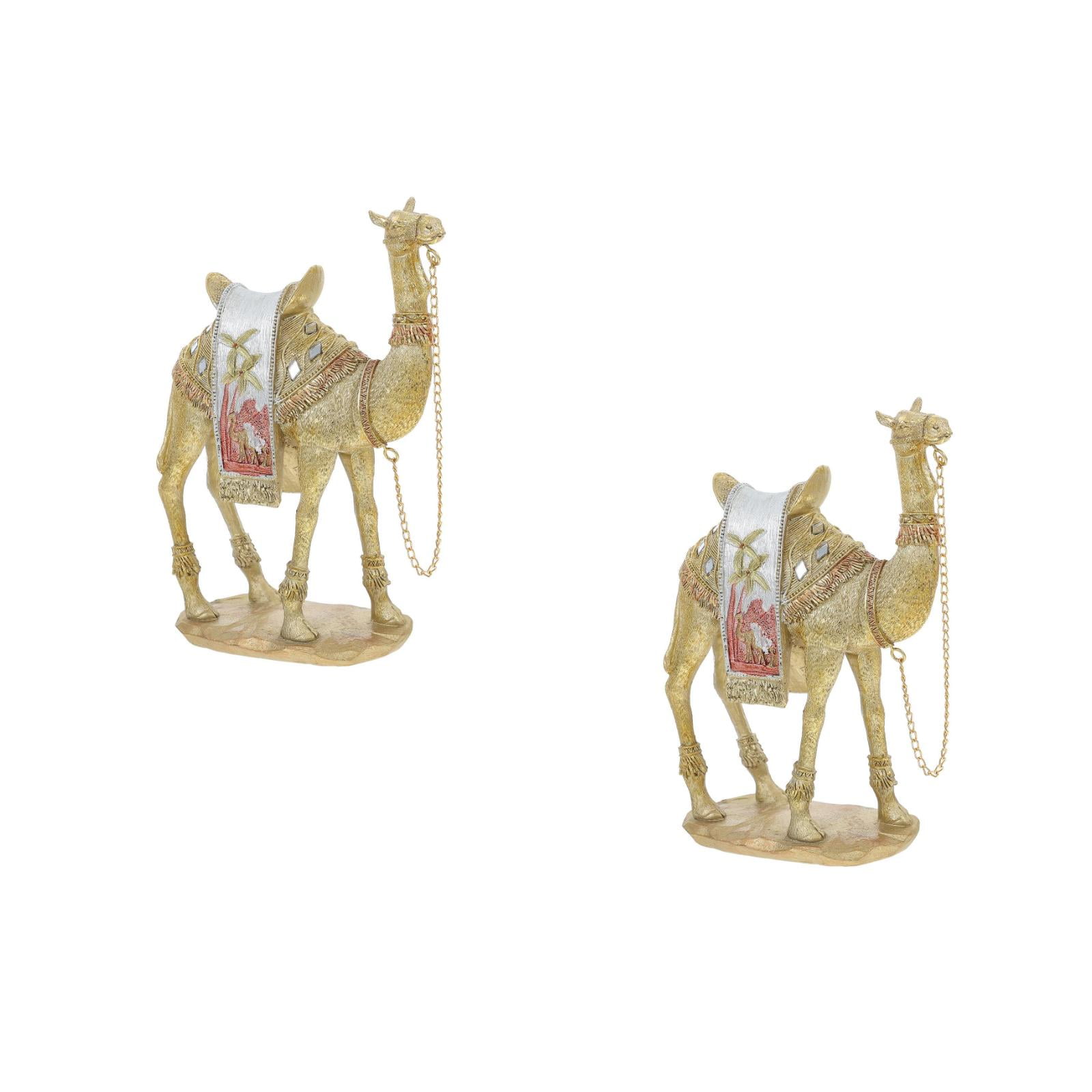 OUNONA 2pcs Middle East Camel Model Decorative Camel Figurine Resin ...