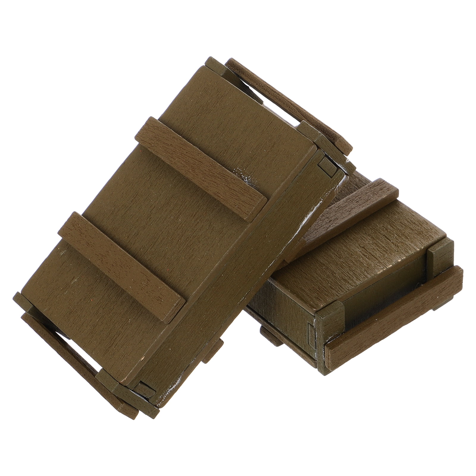 OUNONA 2pcs Miniature Battle Scene Display Case 1/6 Scale Storage Case ...