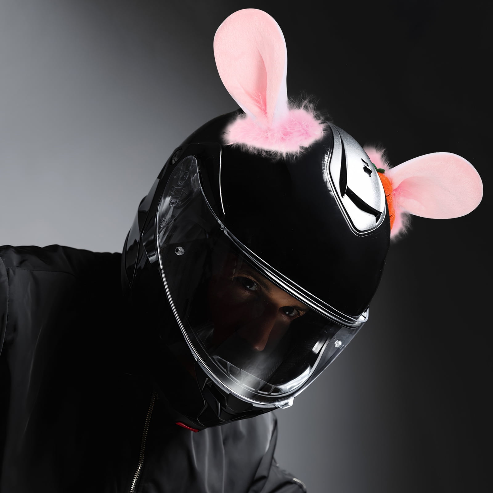 OUNONA 2pcs Motorcycle Helmet Ears Decor bunny headwear cartoon ...