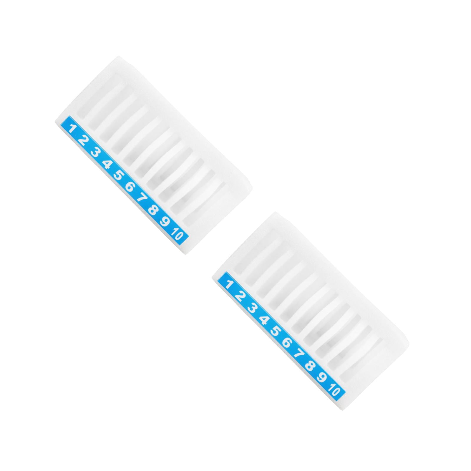 OUNONA 2pcs Multi-Section Desktop Organizer for Phones 10 Slots Pearl ...