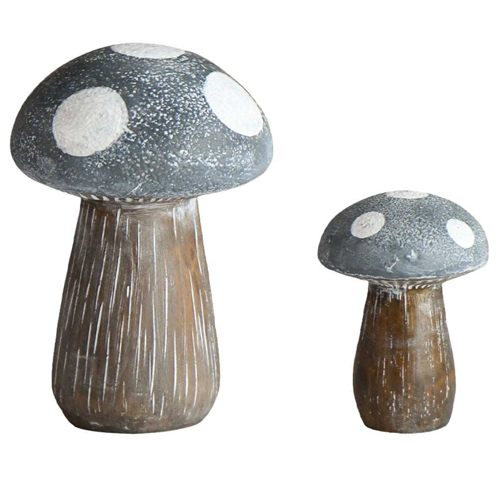 OUNONA 2pcs Mushroom Figurine Mushroom Model Ornament Artificial ...