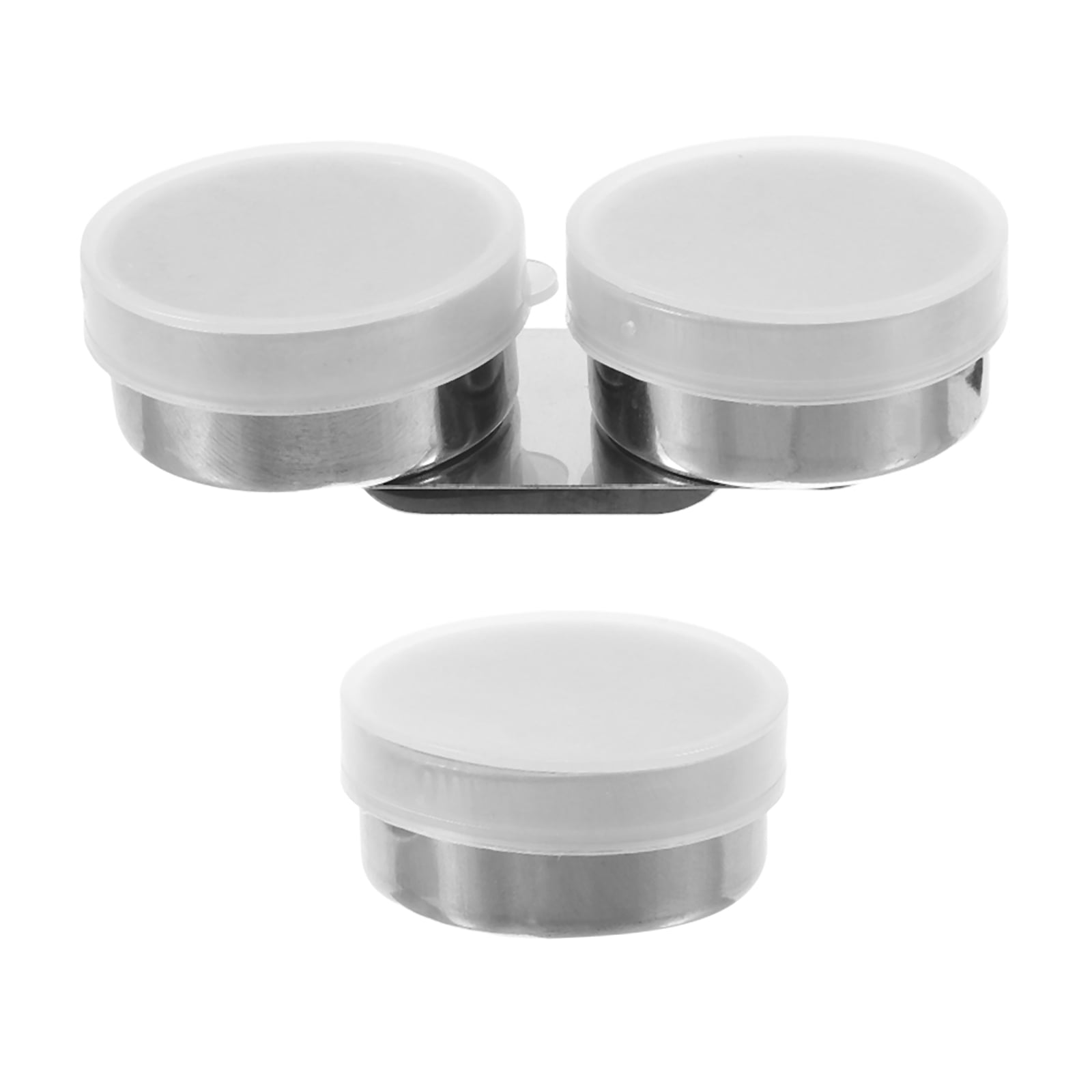 OUNONA 2pcs Palette Cup Painting Containers Kit Stainless Steel Metal ...