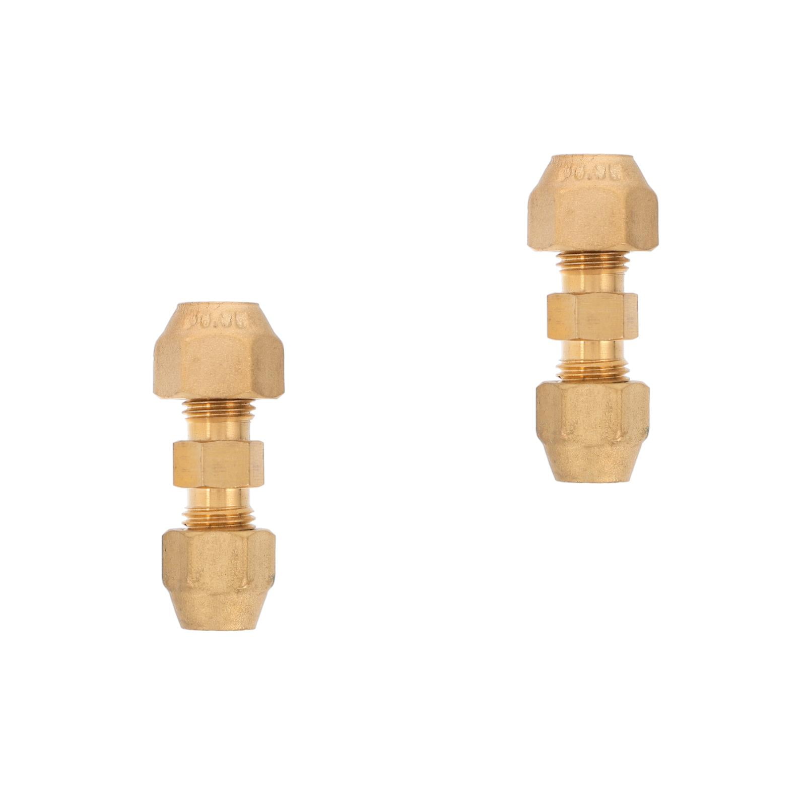 OUNONA 2pcs Pipe Coupler Adapter Copper Tube Connector For Air ...