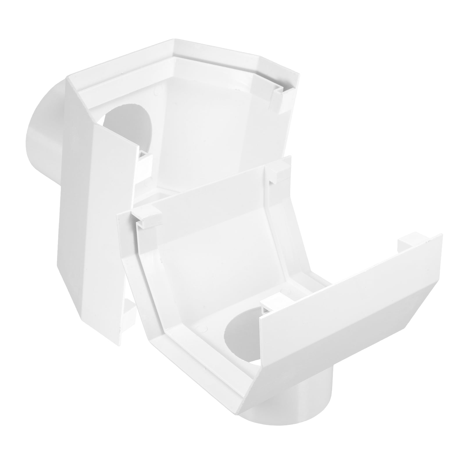 OUNONA 2pcs Plastic Rainwater Gutter Adapter Outdoor Downspout Drainage ...