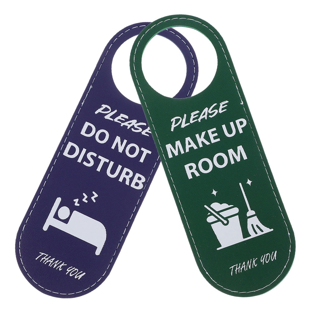 OUNONA 2pcs Please Do Not Disturb Door Sign Double-Sided Door Knob Sign ...