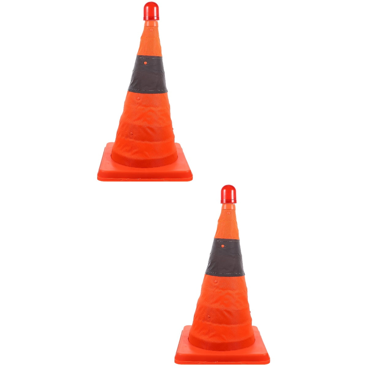 OUNONA 2pcs Reflective Traffic Safety Cone Multi Purpose Collapsible ...