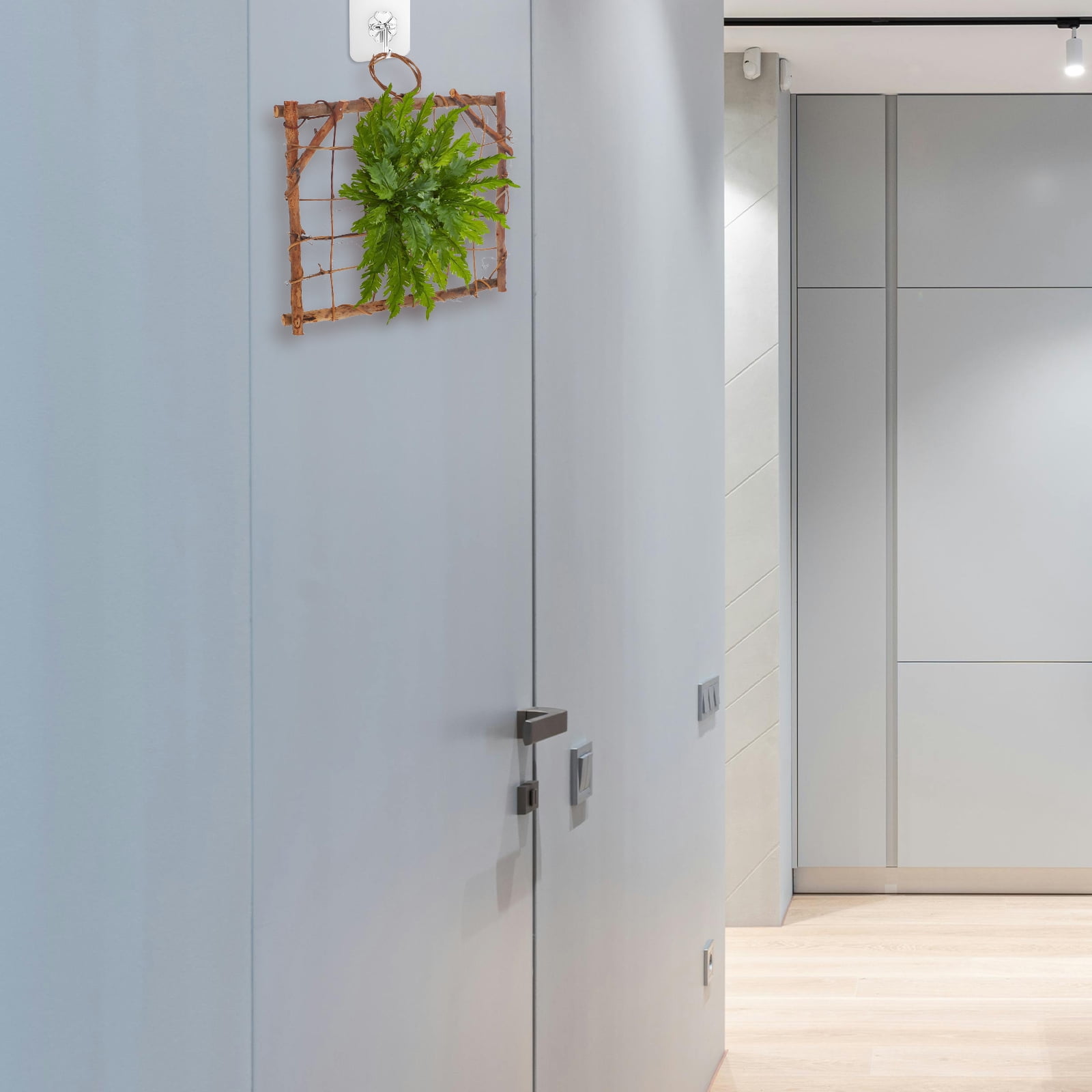 OUNONA 2pcs Rustic Style Air Plant Frame Stand Wooden Tillandsia Holder ...