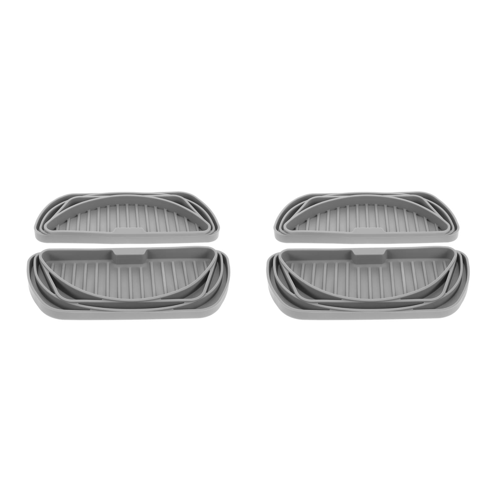 OUNONA 2pcs Silicone Refrigerator Drip Catcher Tray 2pcs Water Fridge ...