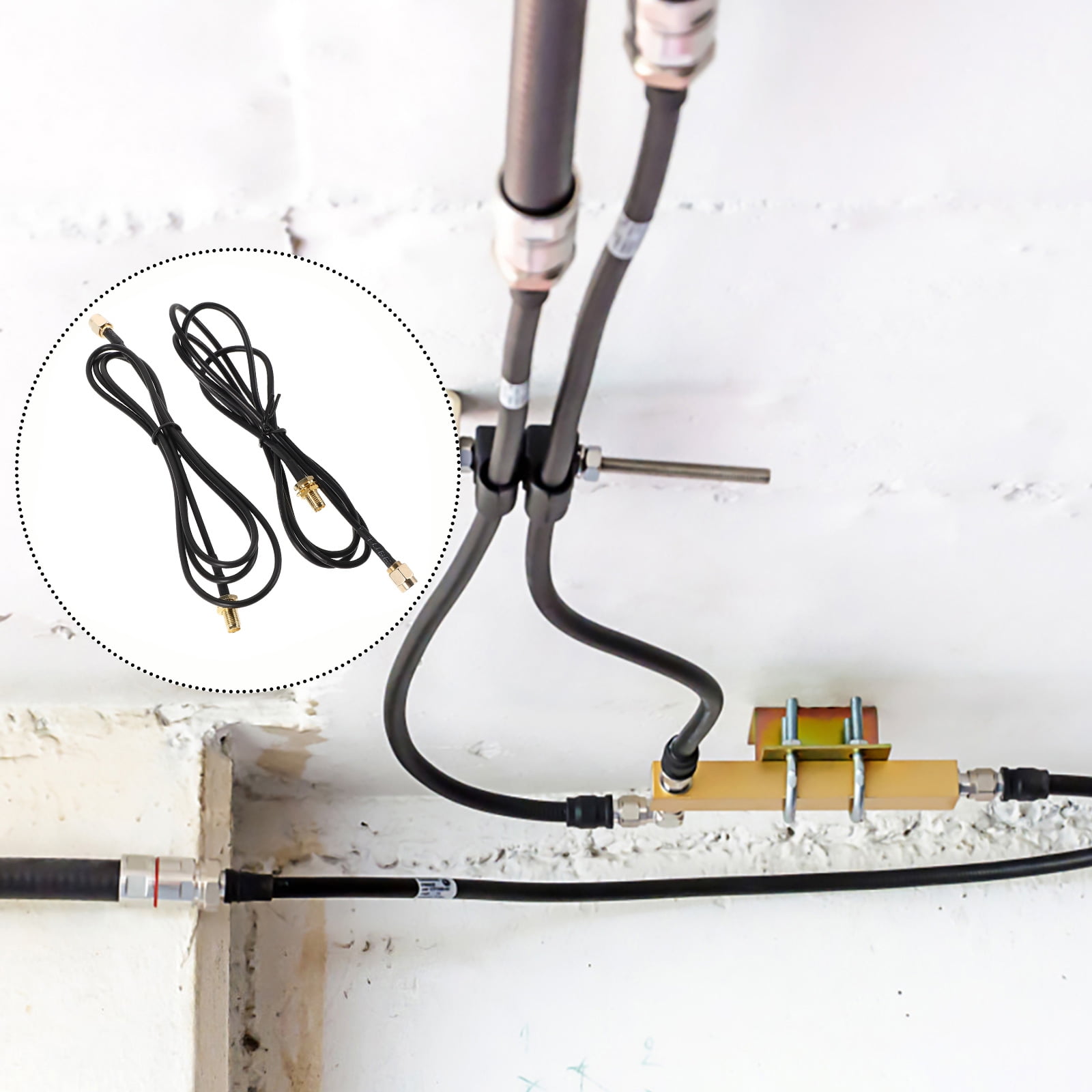 OUNONA 2pcs Sma Male To Female Coaxial Extension Cable For Router Wifi ...