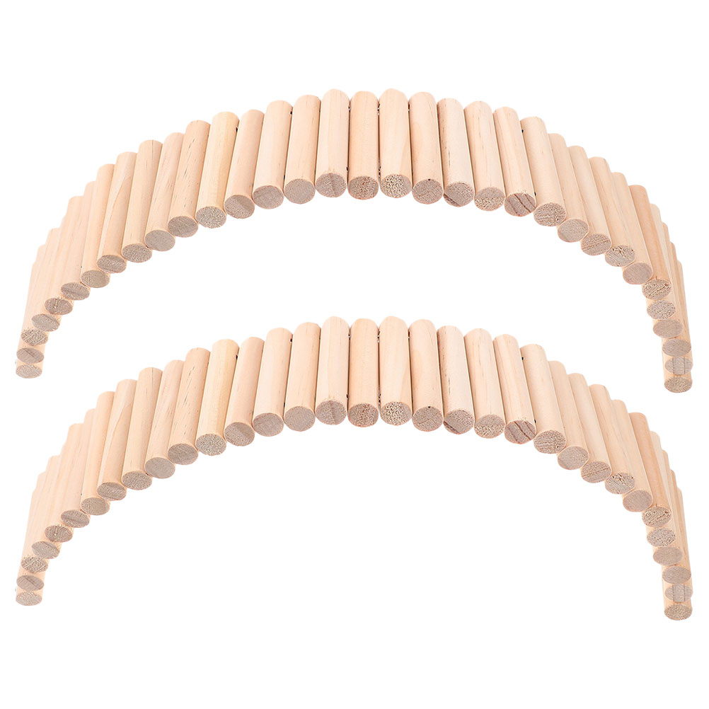 OUNONA 2pcs Small Animal Hamster Wooden Ladder Platform Cage Bridge ...